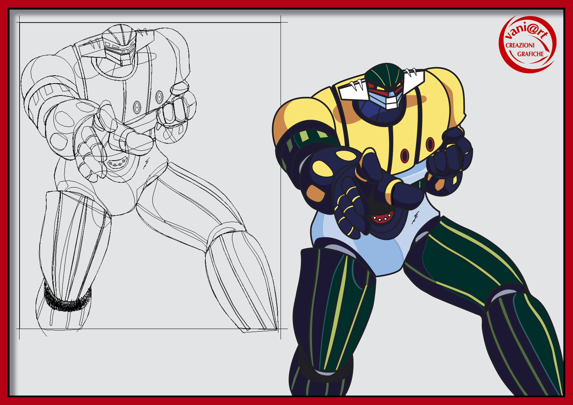 ArtStation - Jeeg Robot d’Acciaio | ArtWork