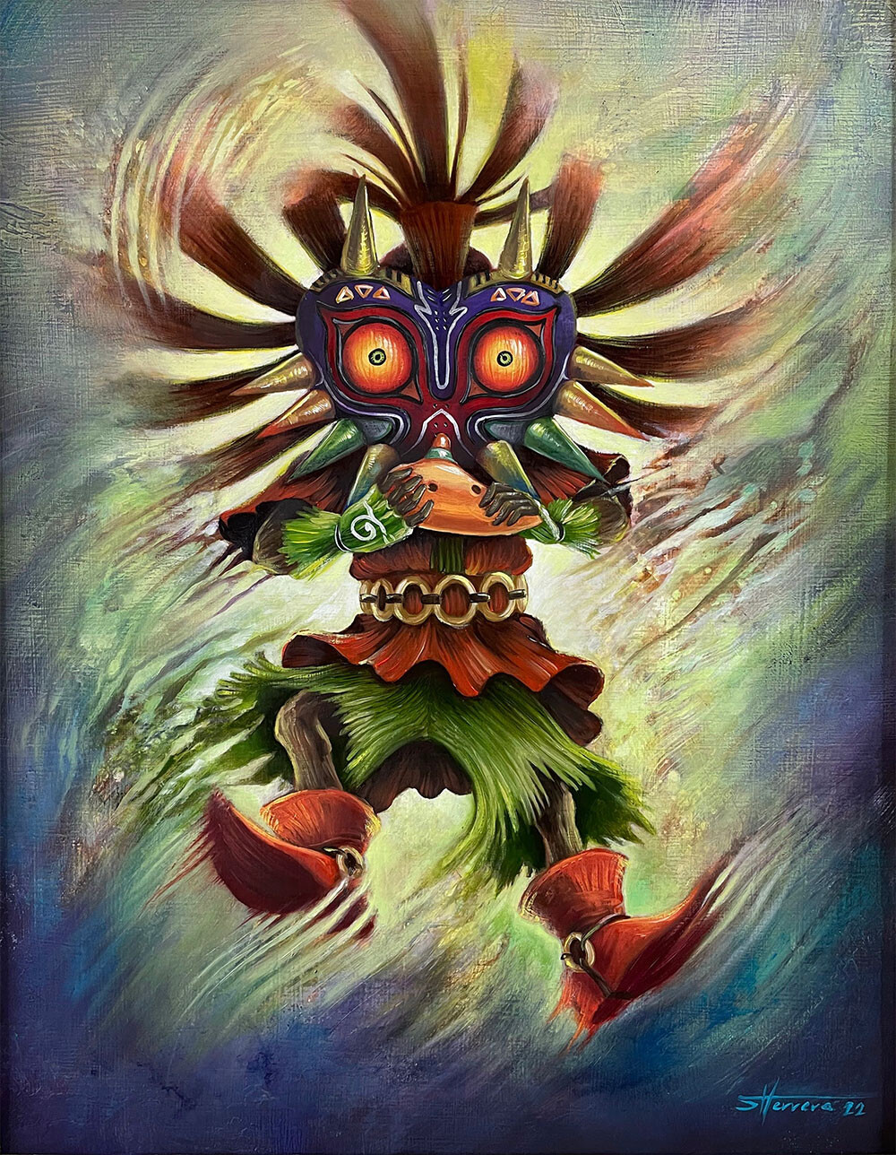 ArtStation - Majora's Mask Oil Painting