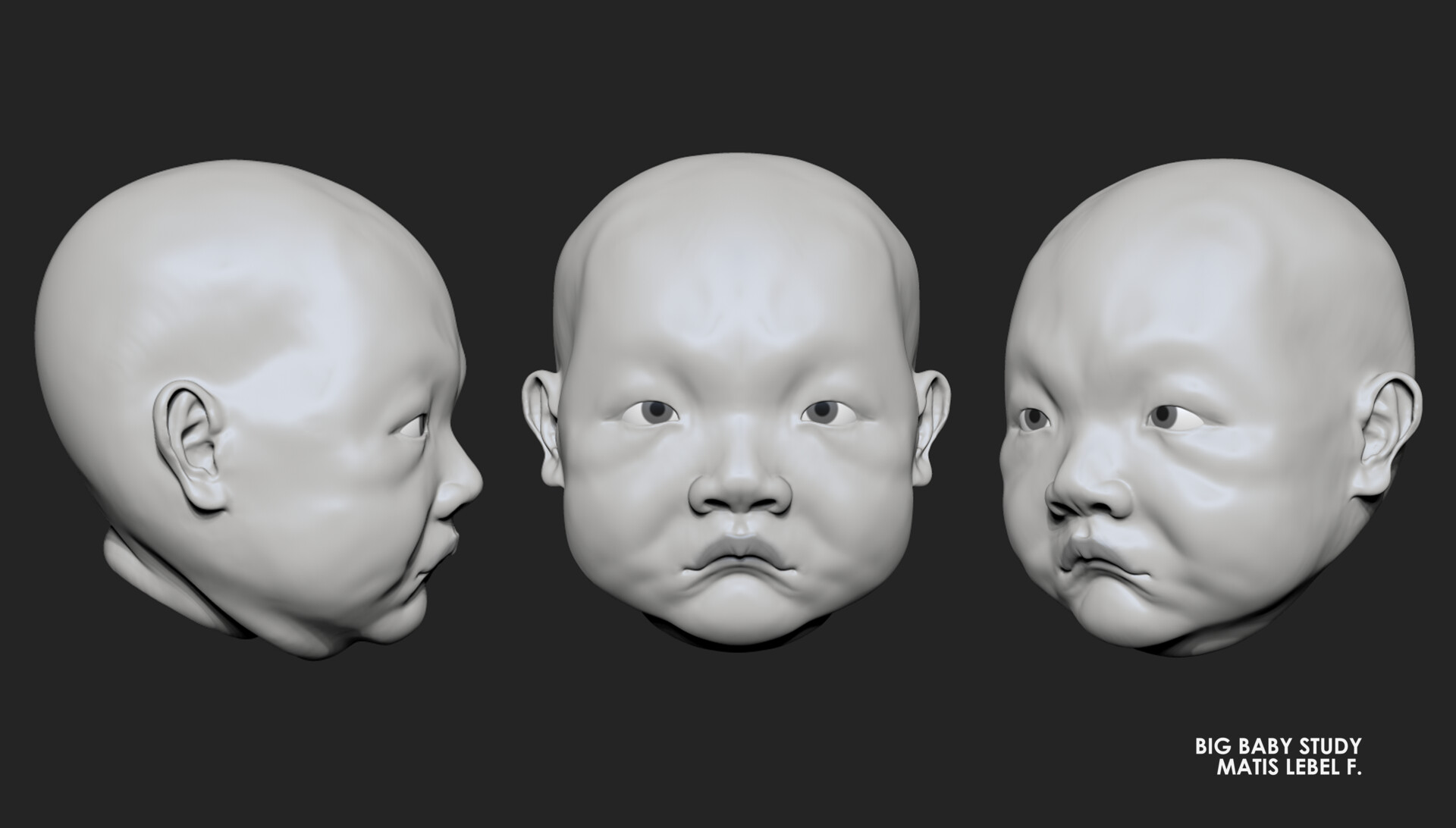 ArtStation - Big Baby Head Study