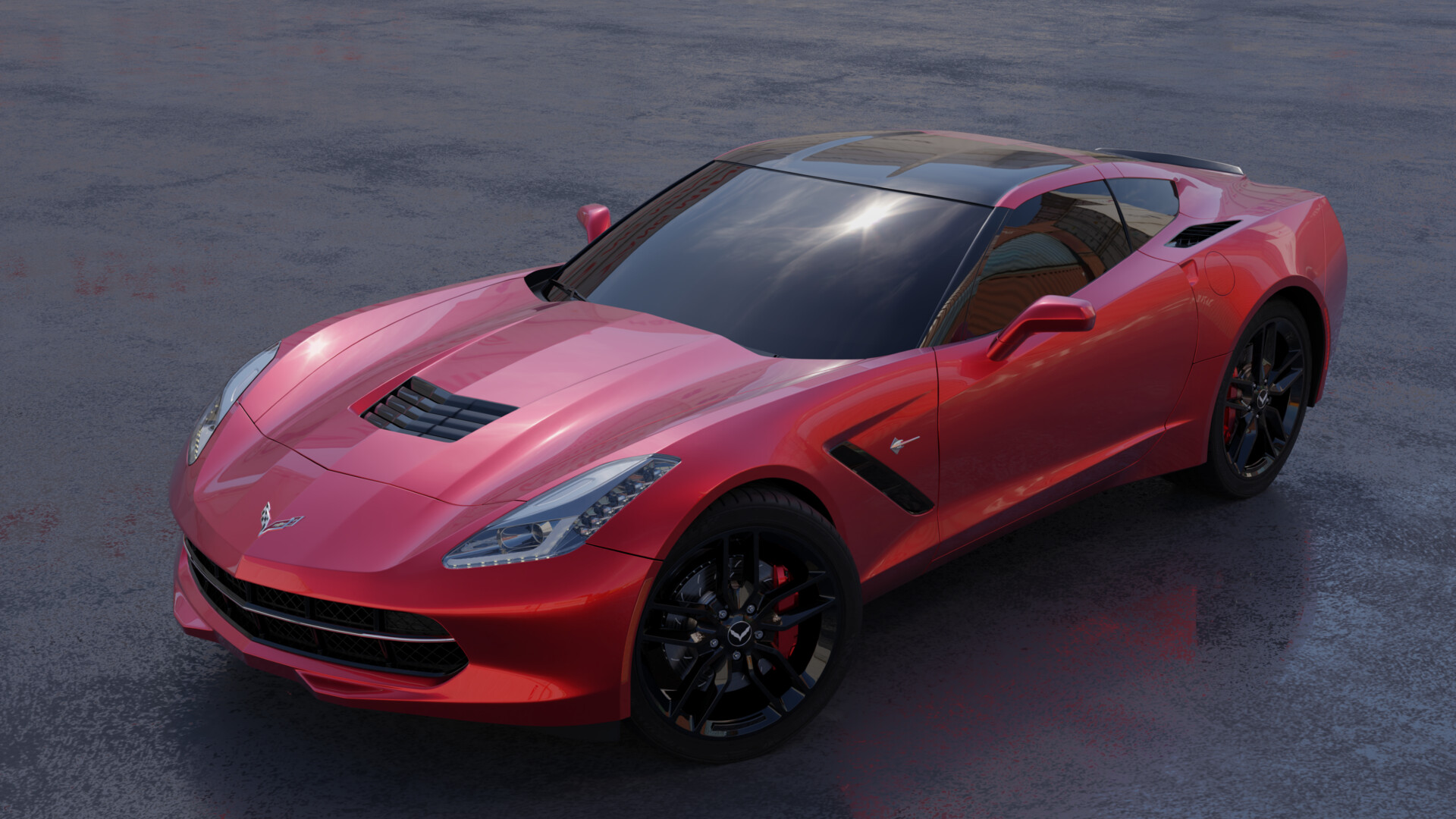 ArtStation - Chevrolet Corvette Textured
