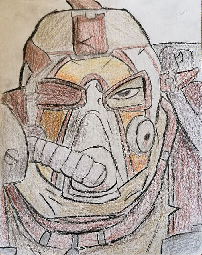 ArtStation - Krieg from Borderlands