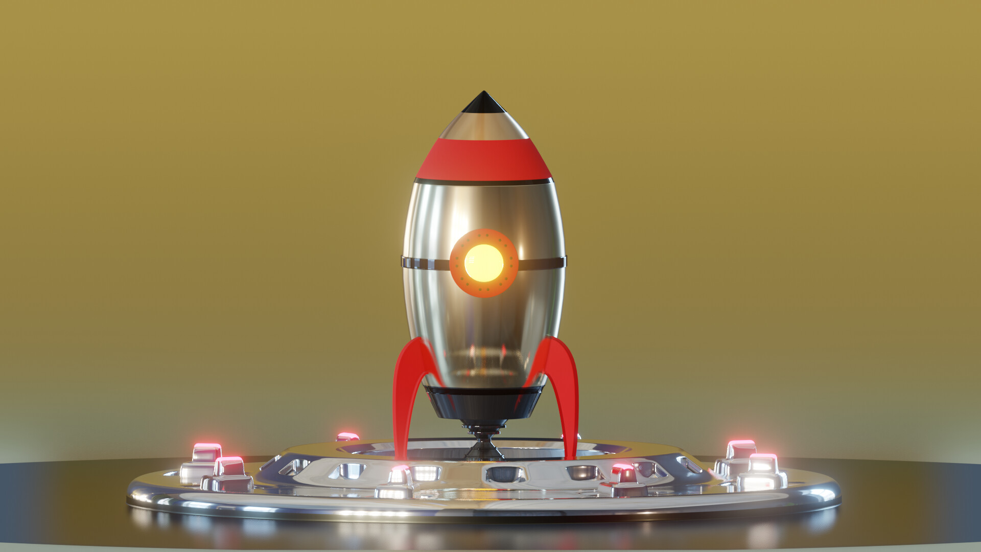 ArtStation - Cartoon Rocketship