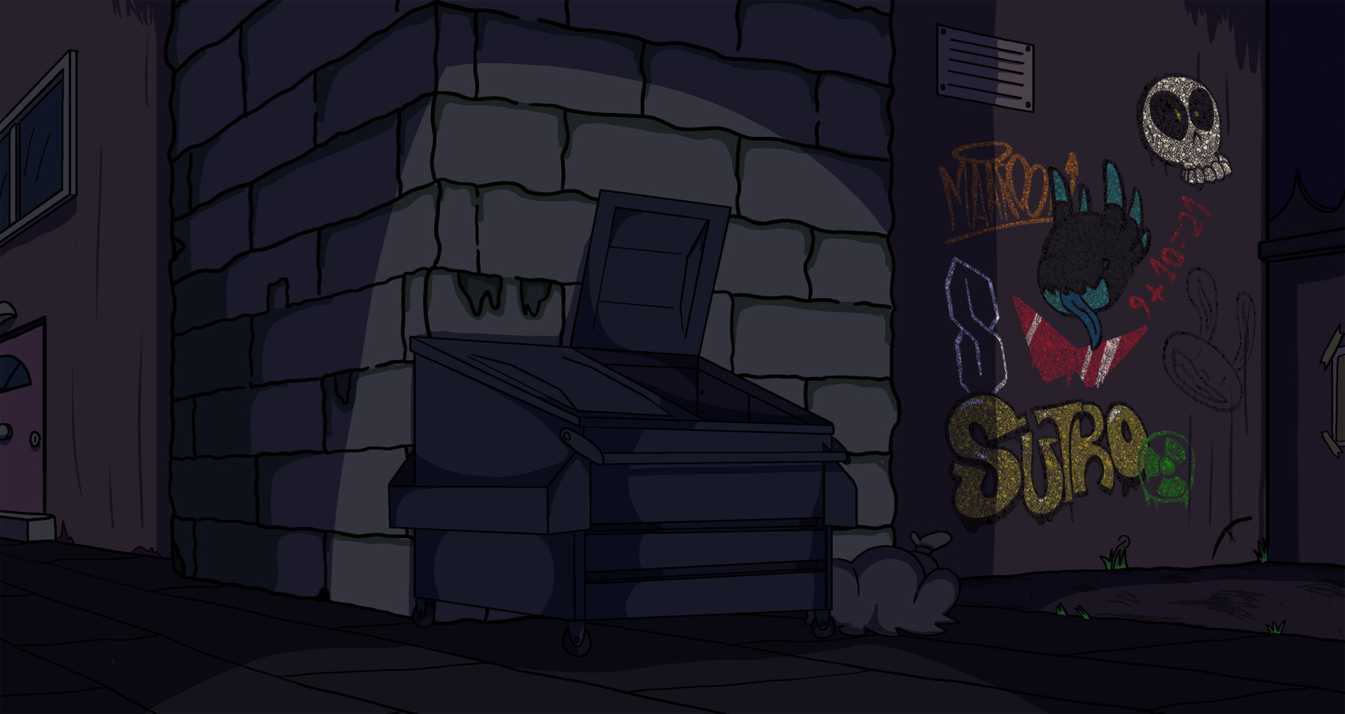 ArtStation - Backgrounds for "FNF - Boyfriend Meets SkyBlue"