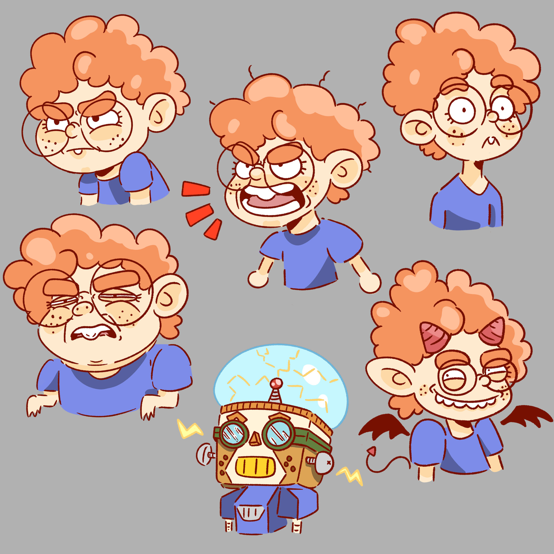 ArtStation - Facial expression practice