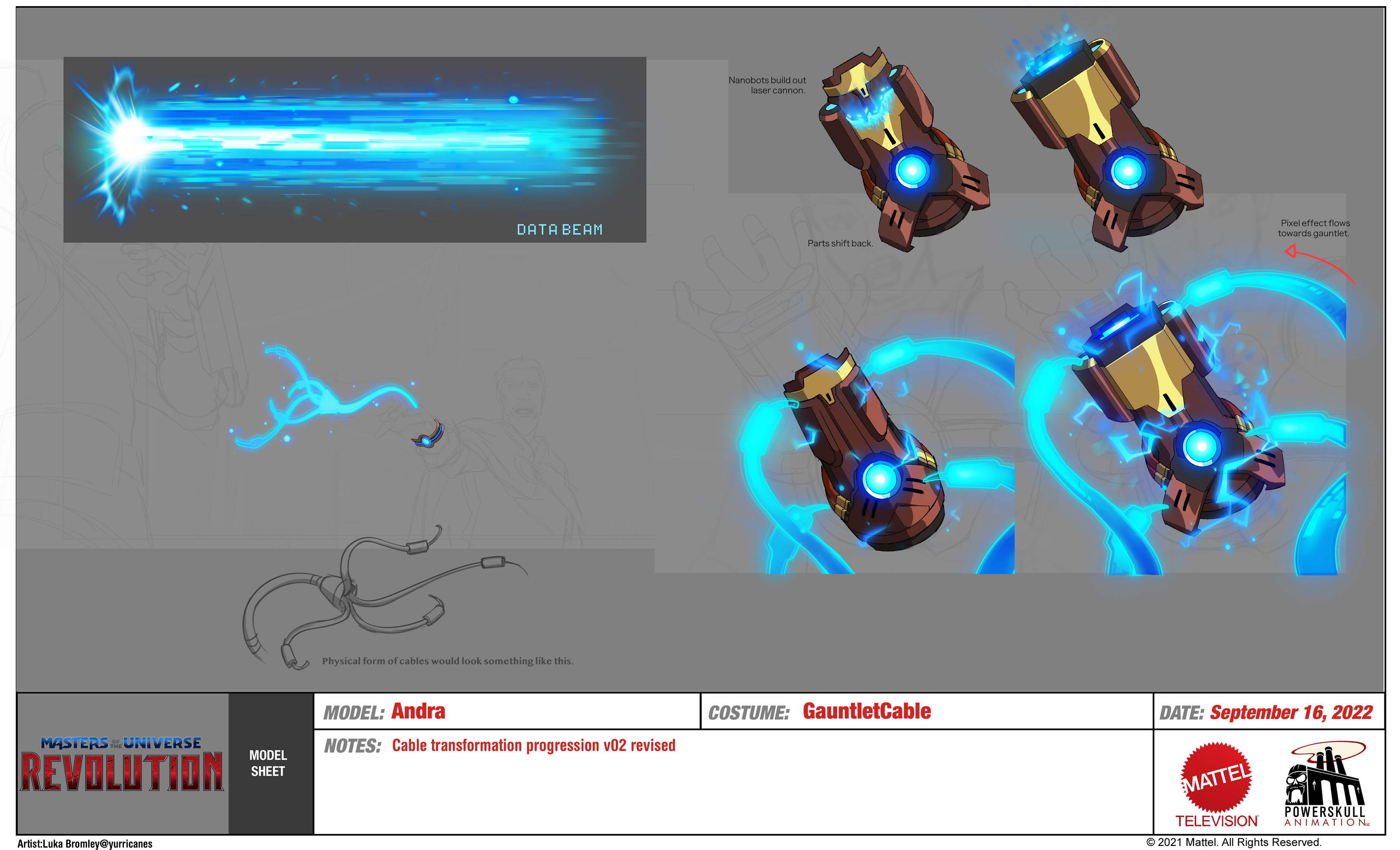 Caroline "Luka" Bromley - Masters of the Universe:Revolution Props