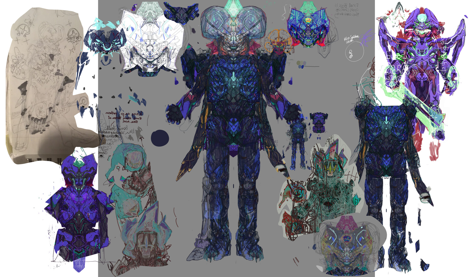 ArtStation - Alien Oc char progress