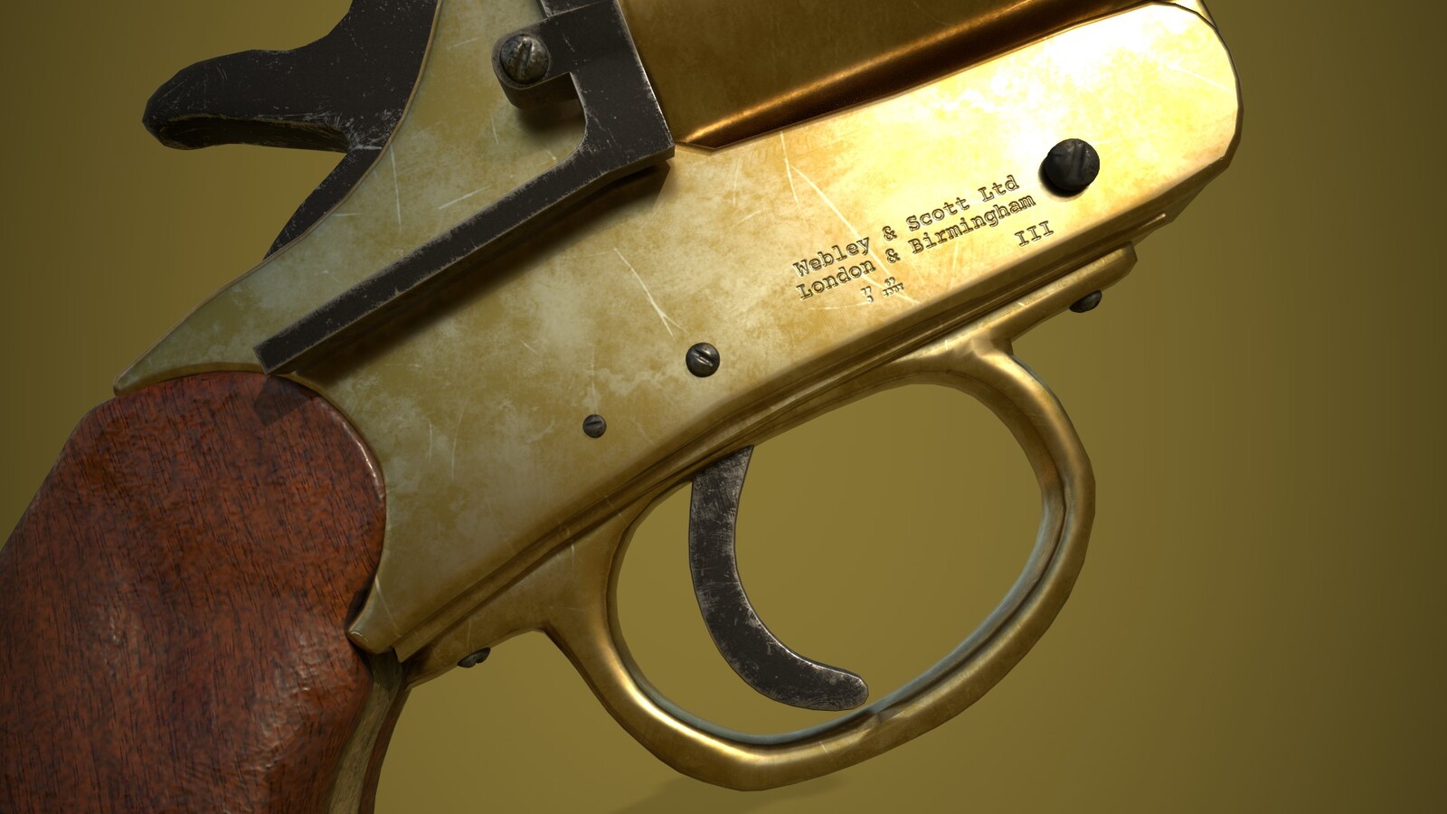 Ivan Alarcon - WWI British MK3 Flare Gun WEBLEY & SCOTT 1917