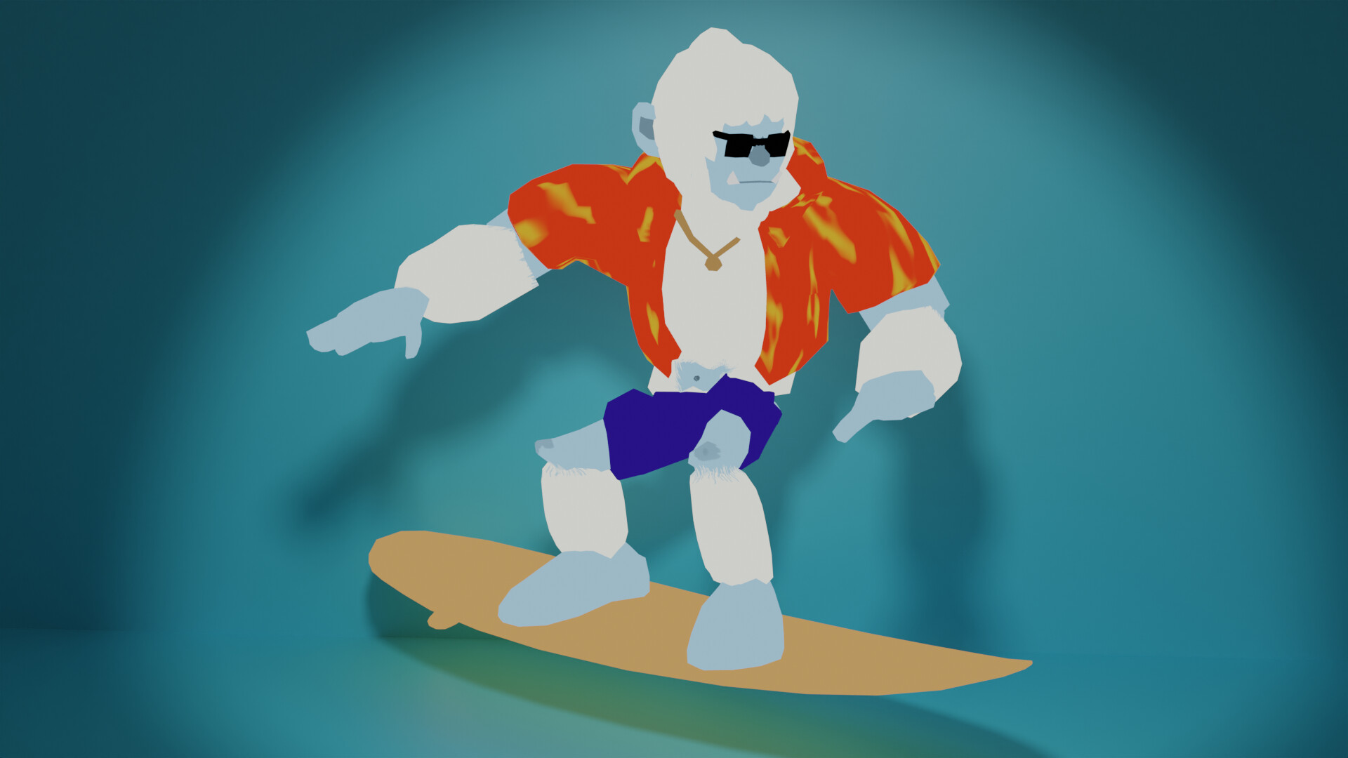 ArtStation - Surfing Yeti