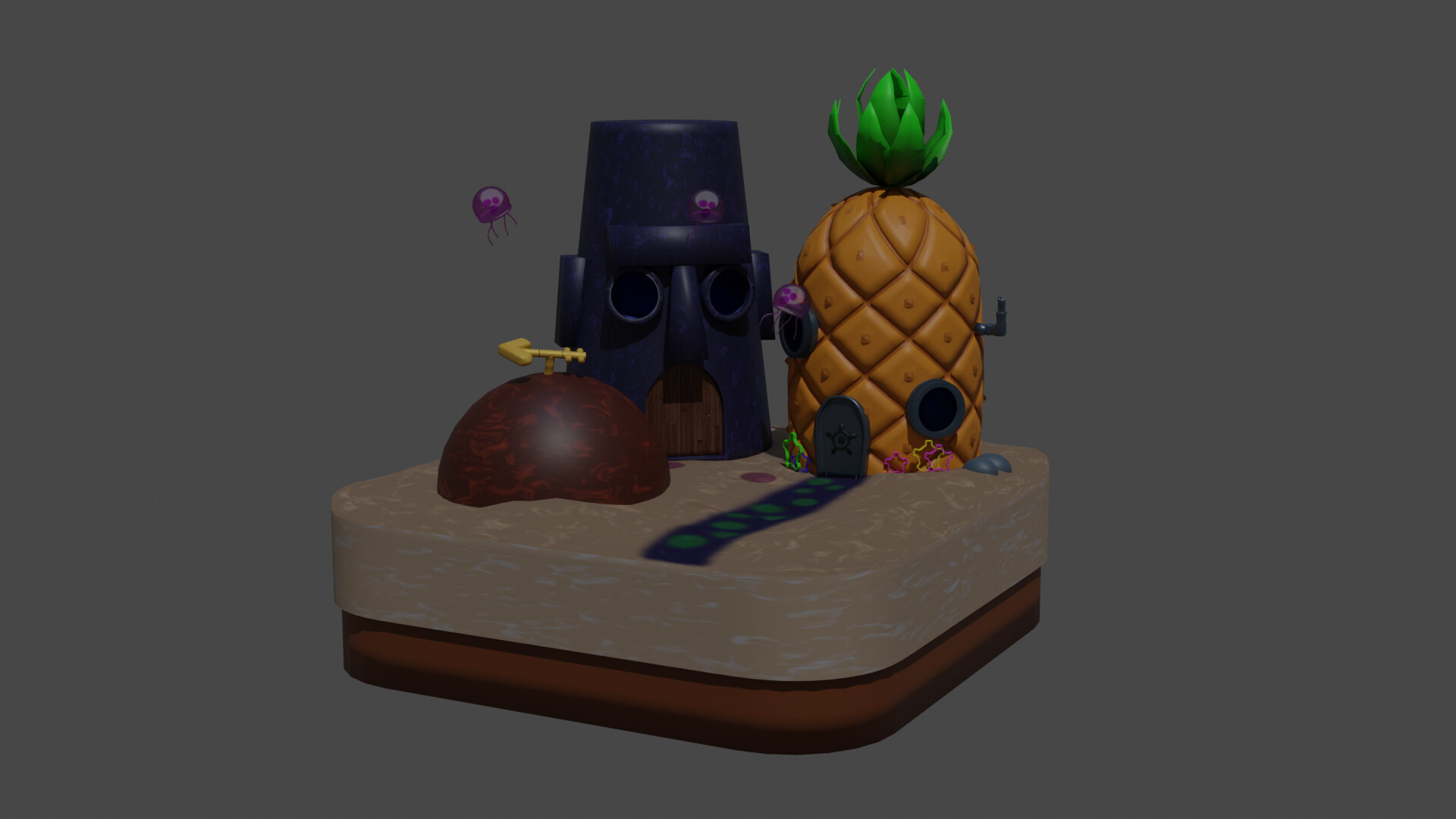 ArtStation - Spongebob house.