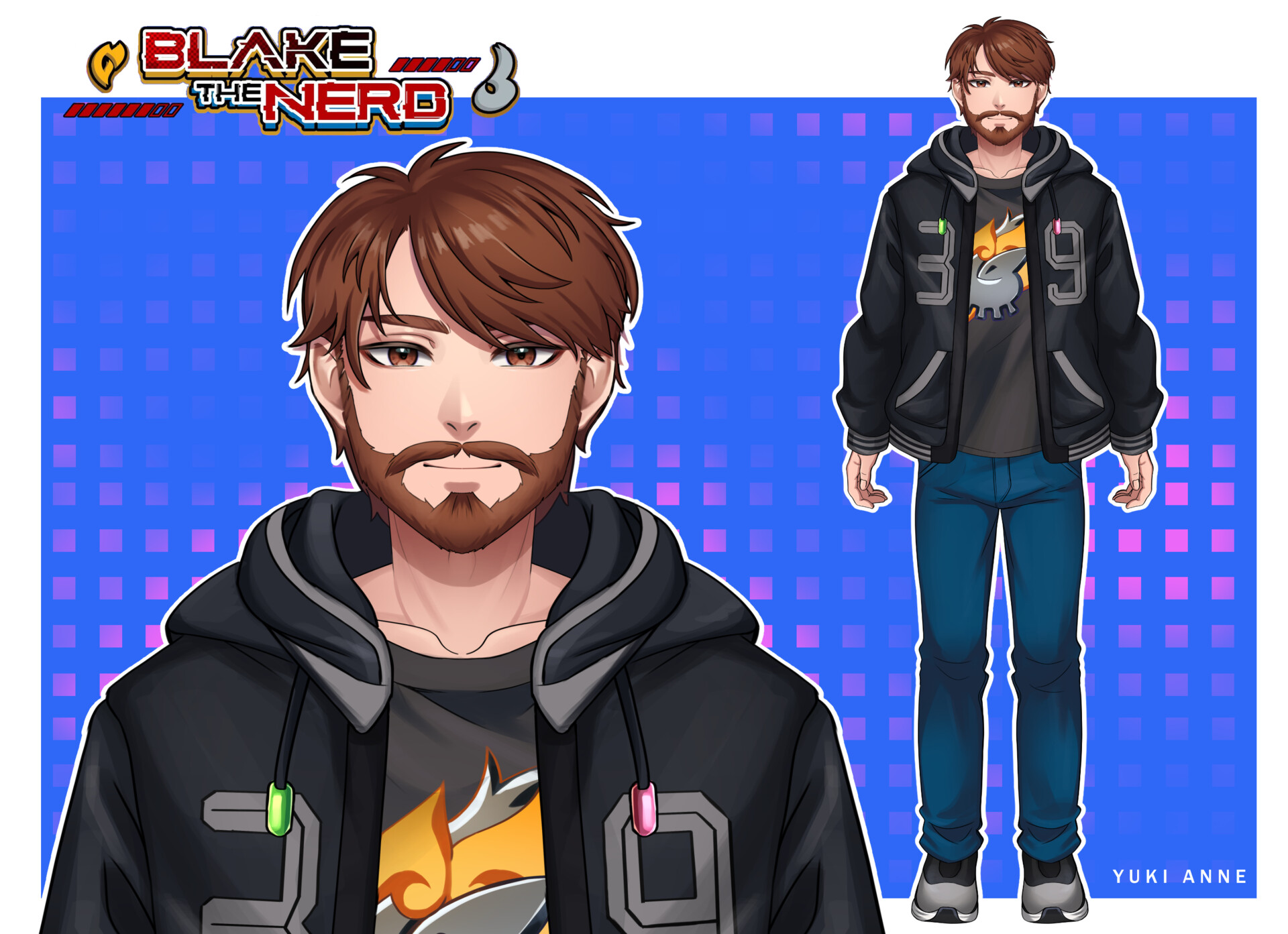 Yuki Anne - Vtuber model - Blake the Nerd