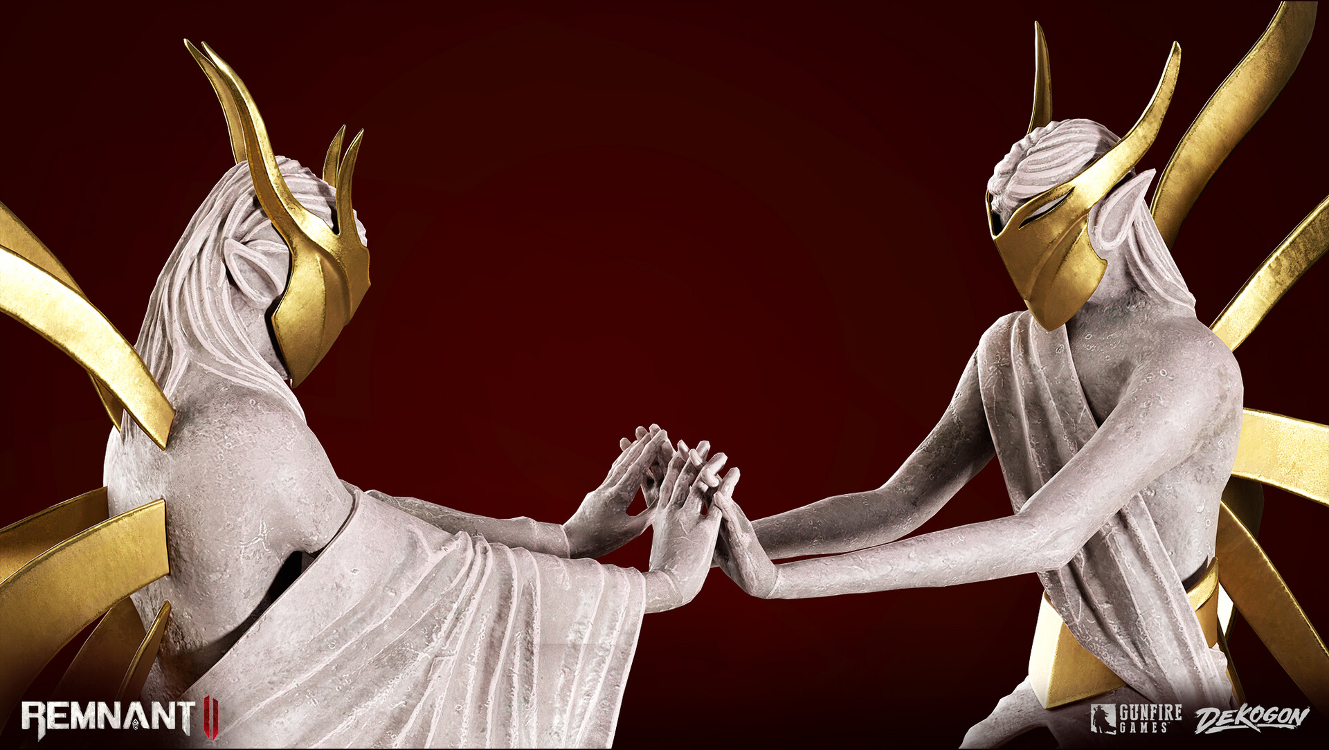 Ankur Kaul - REMNANT 2- SilverGold Wedding Statue