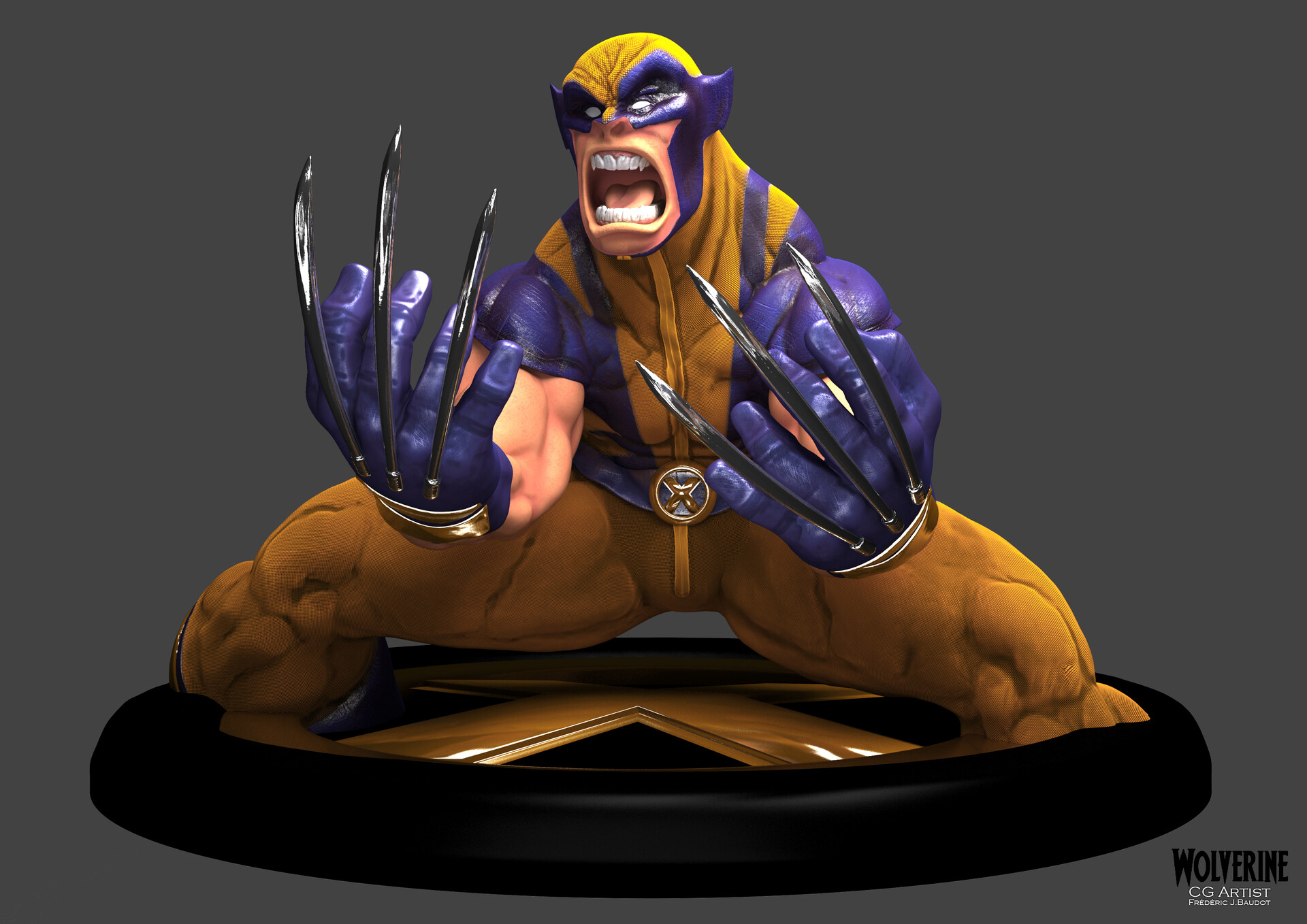 ArtStation - Wolverine 3D Humberto Ramos cover