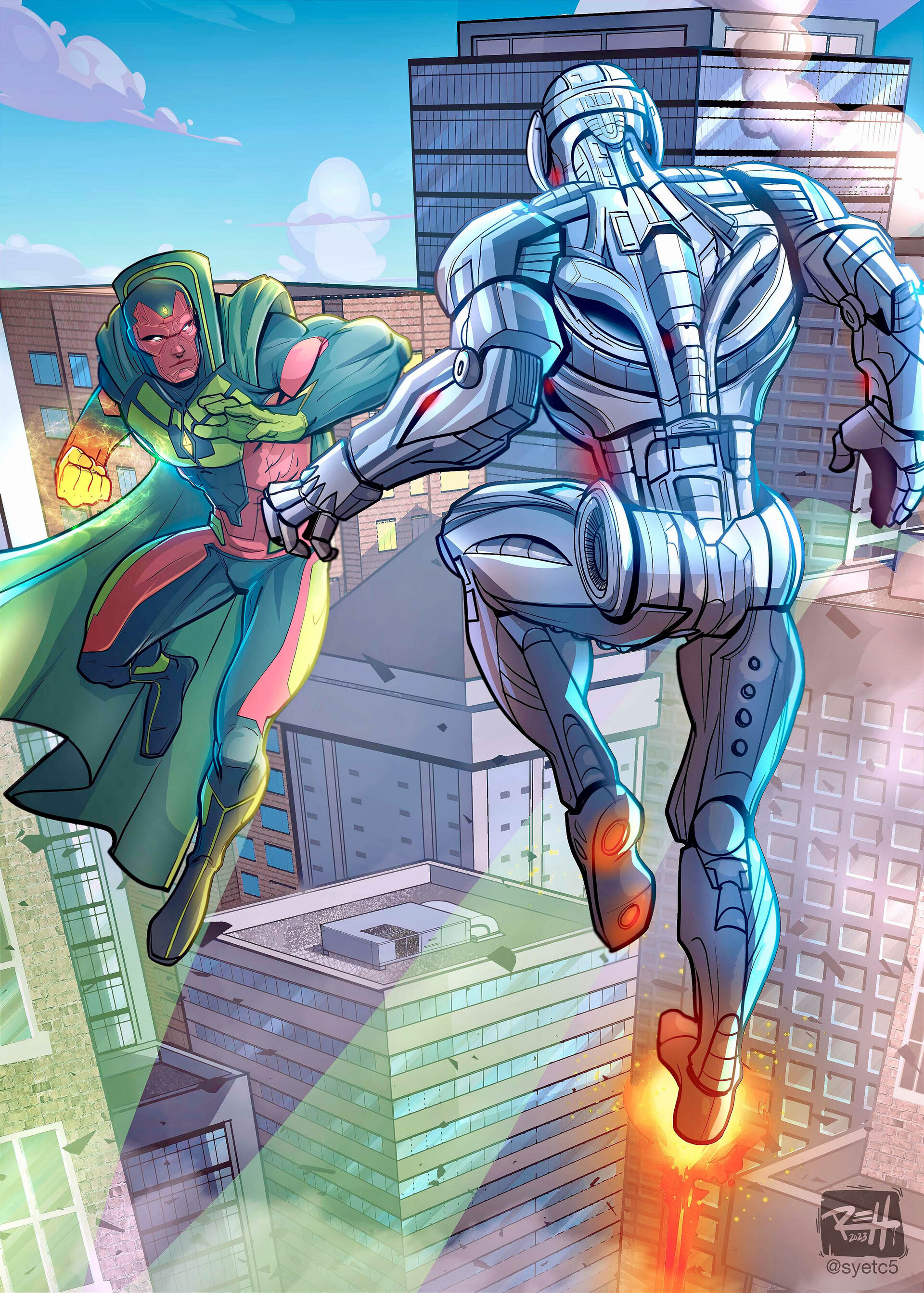 ArtStation - Vision vs Ultron