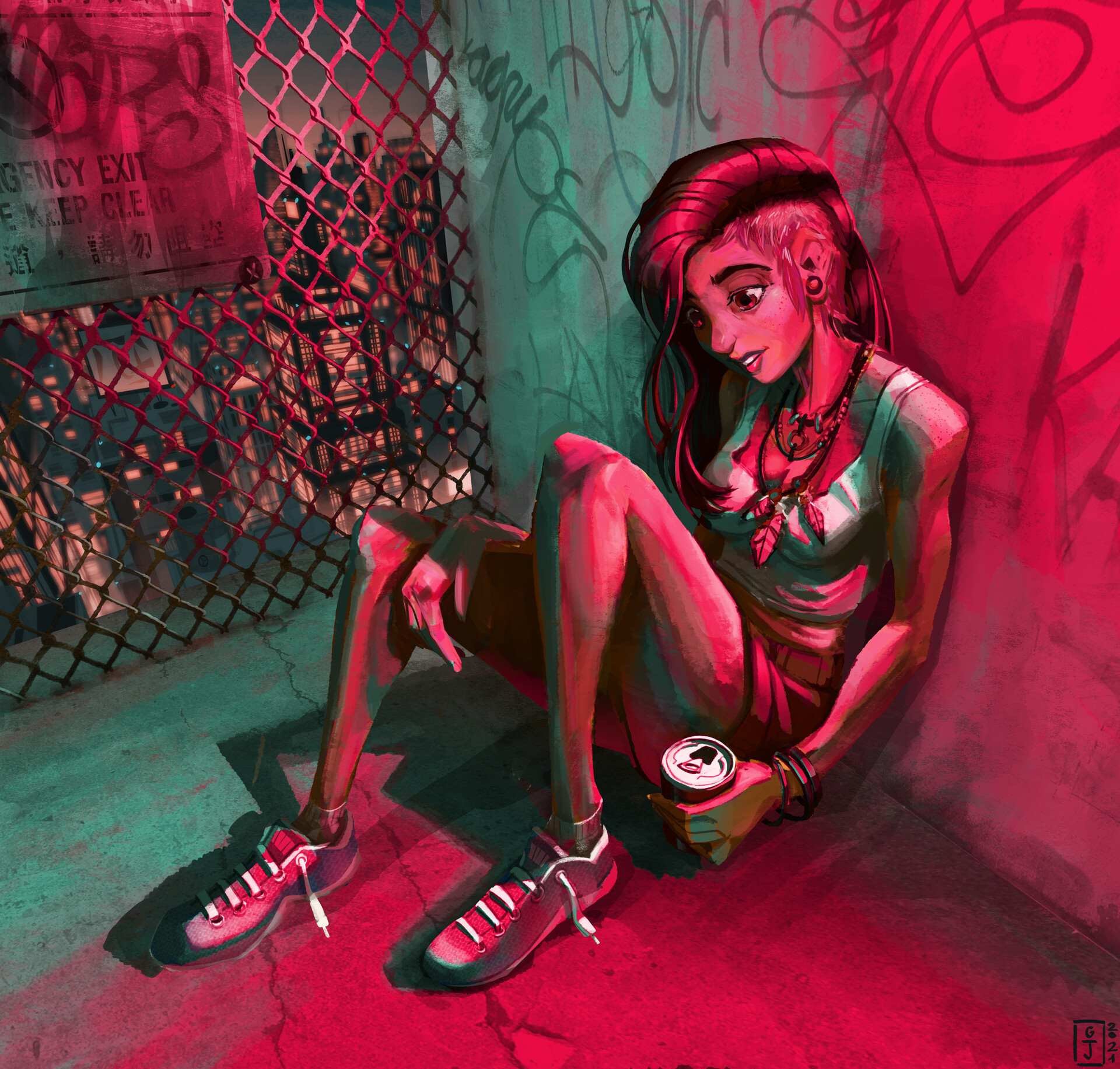 ArtStation - PUNK WOMAN