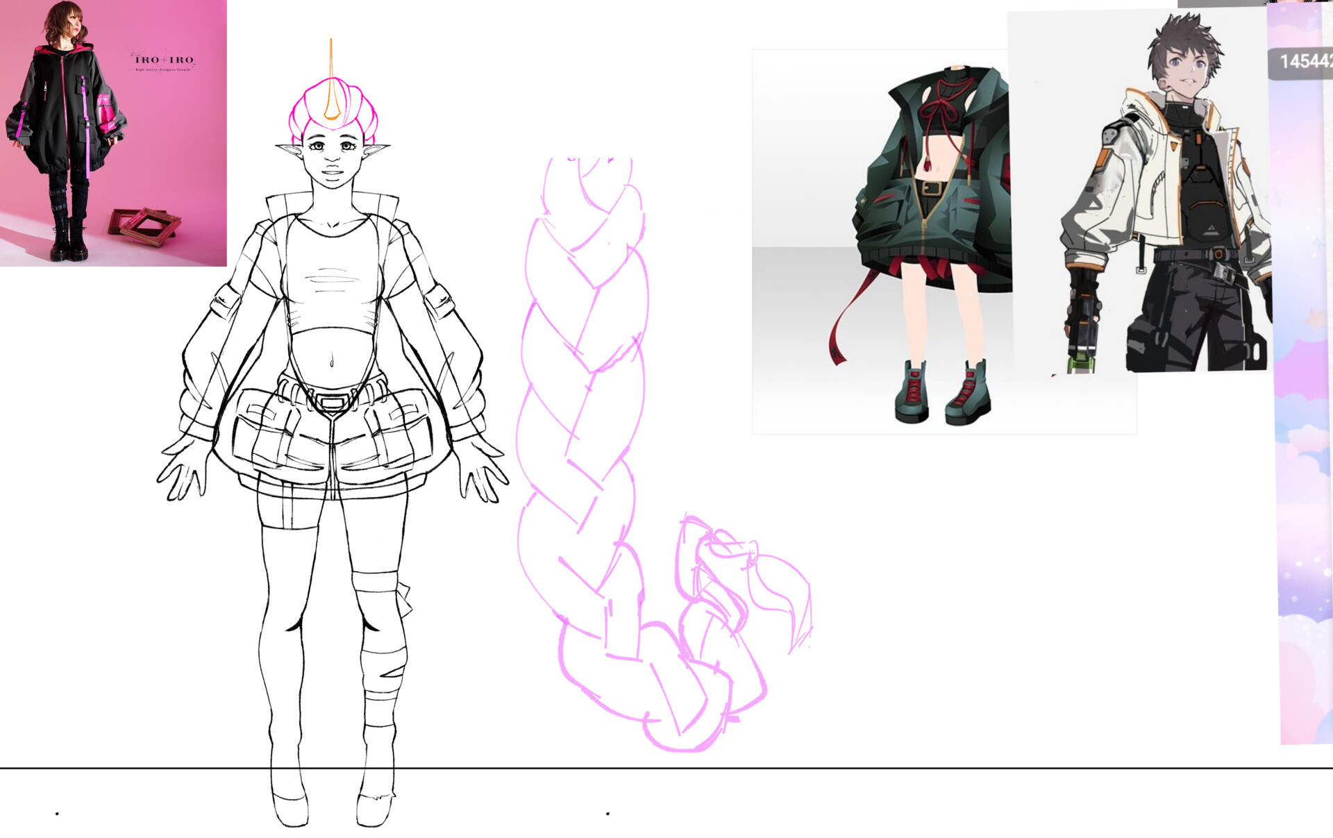 ArtStation - V-tuber Character sketches/drafts