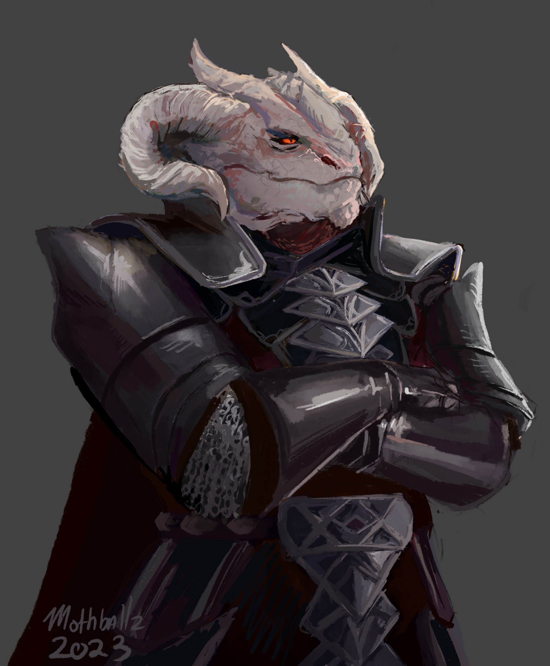 ArtStation - Laszlo, dragonborn paladin