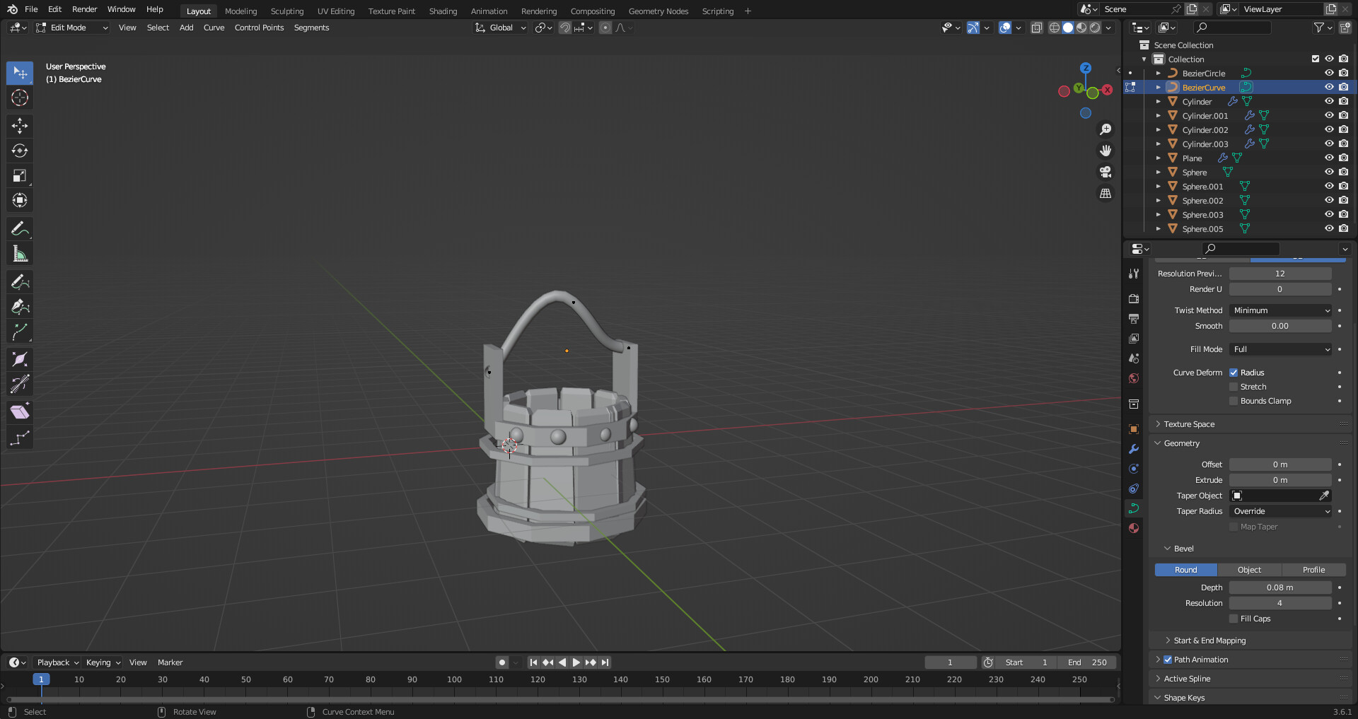 ArtStation - Bucket exercise in blender
