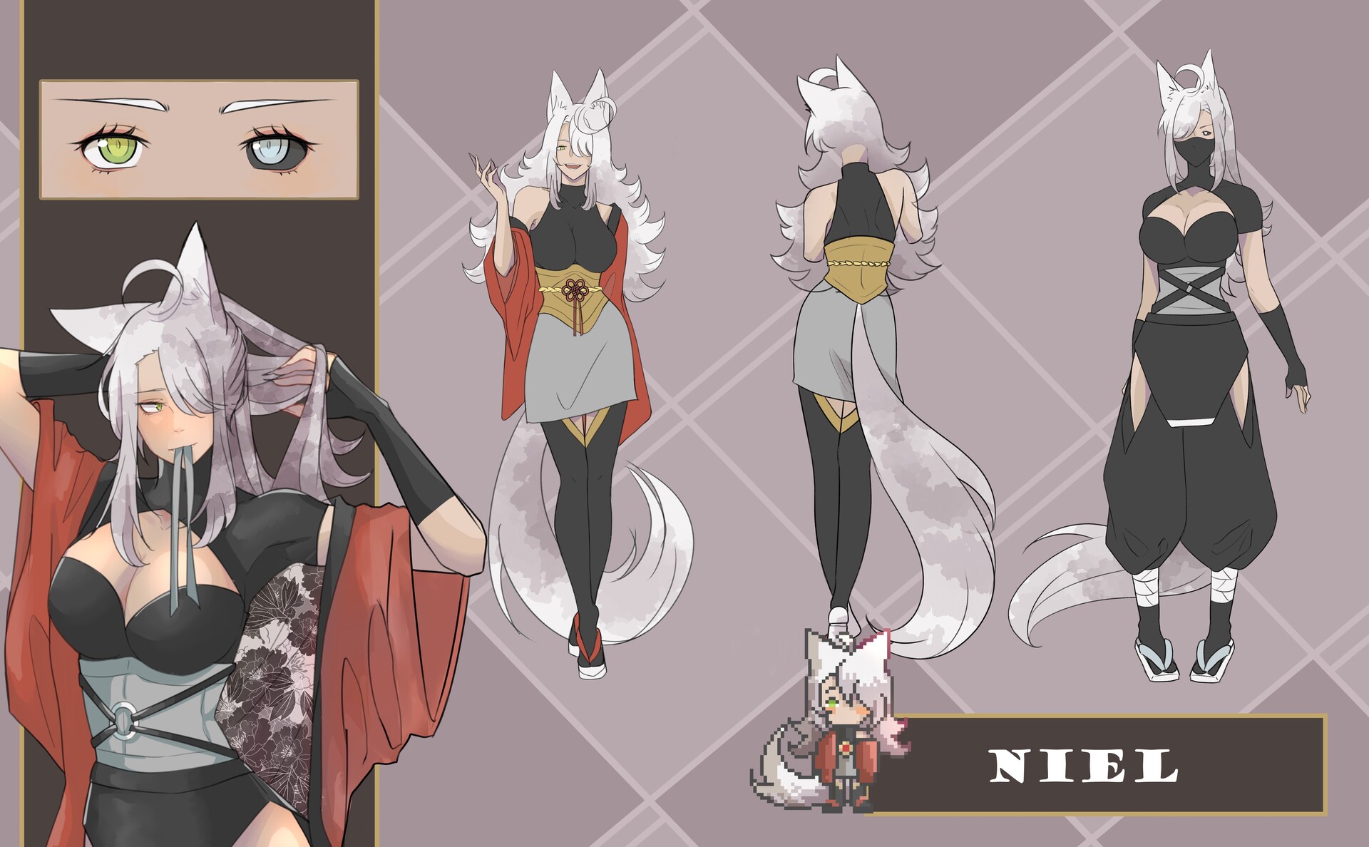 ArtStation - Reference sheet Niel