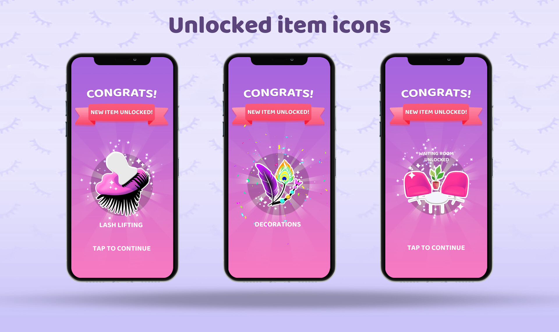 Mary Graz - Lash Salon Game UI