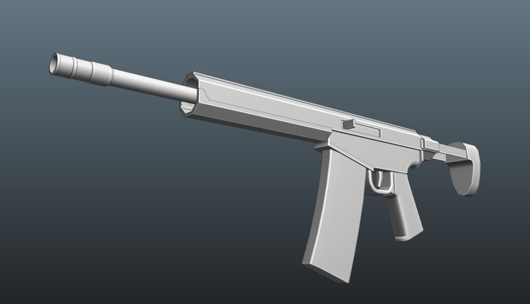 ArtStation - Modern Combat Rifle Concept WIP