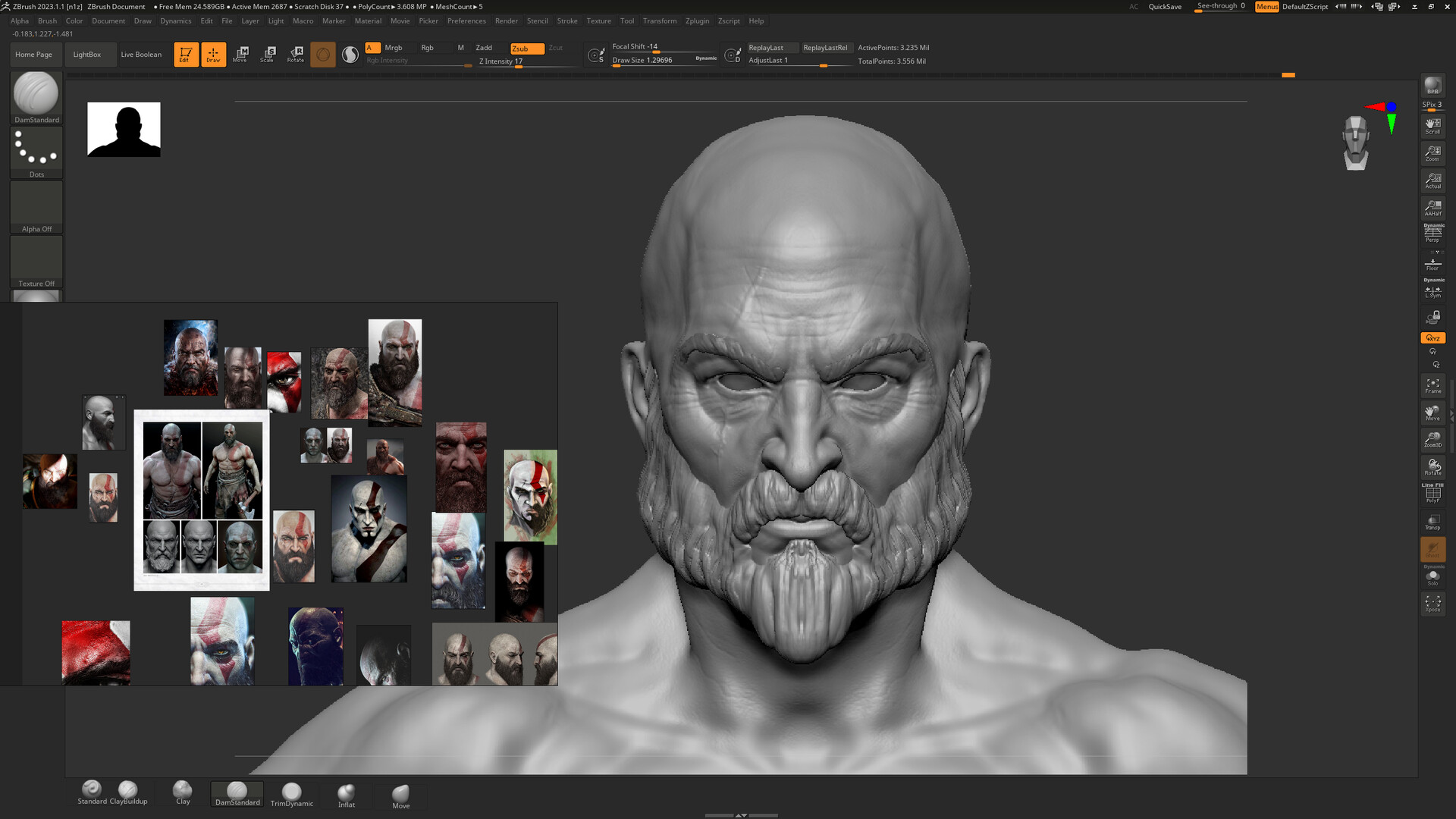 ArtStation - Kratos character design
