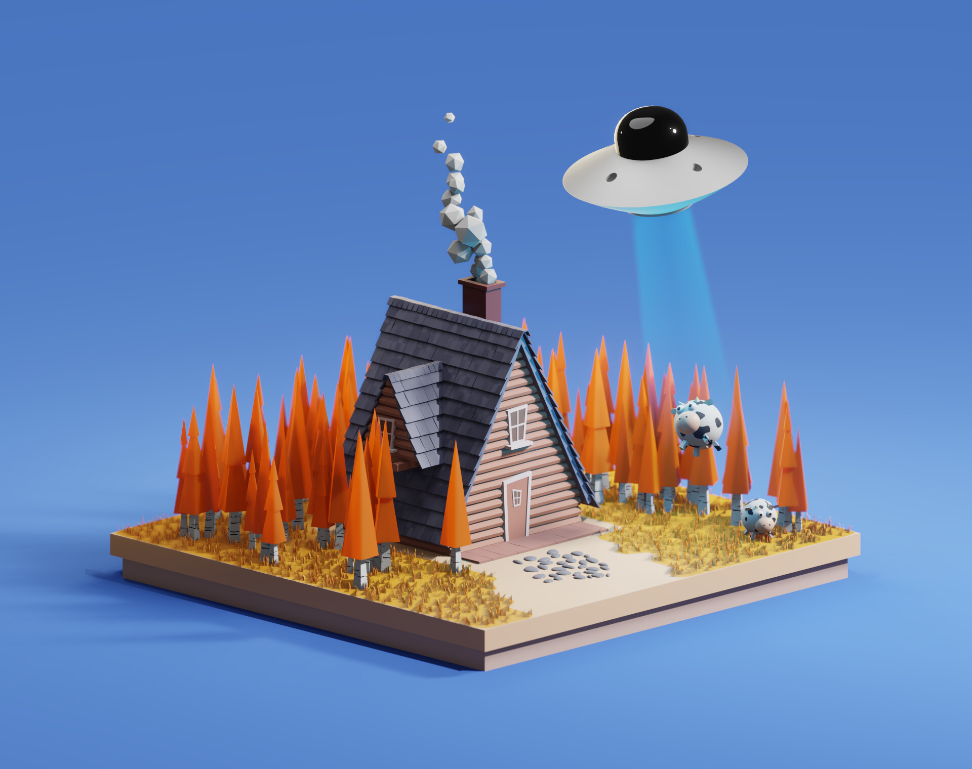 ArtStation - Old House 3D Animated Scene | Kaino 3D