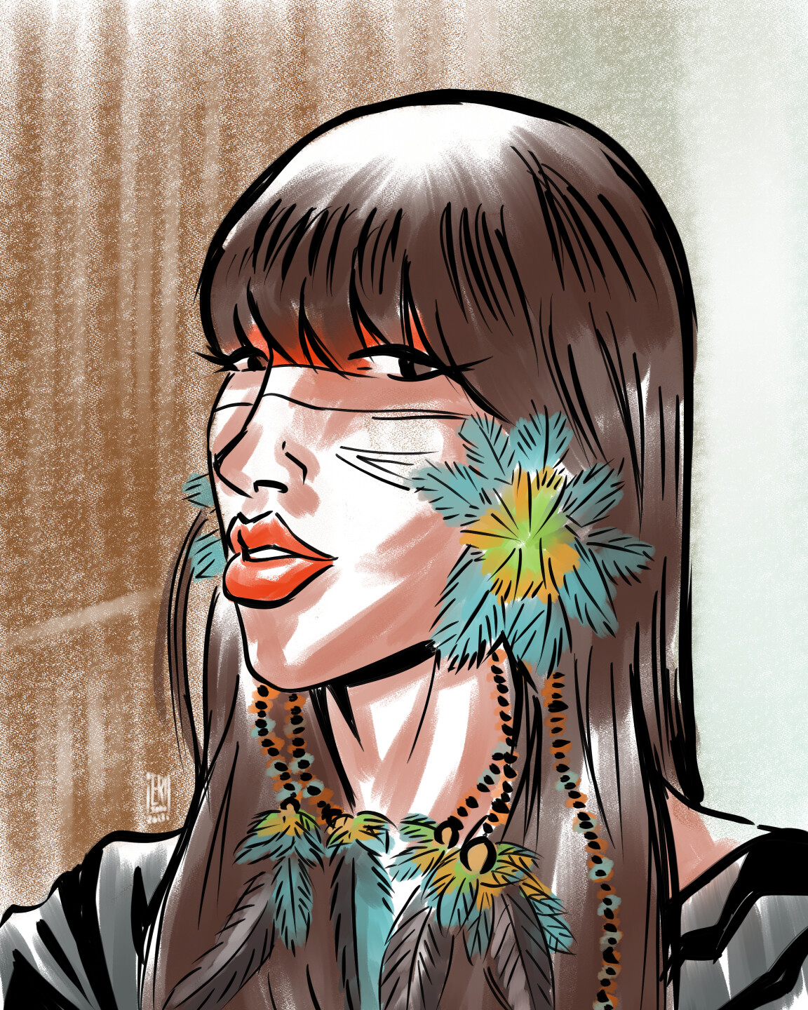ArtStation - Amazonian native girl Quick sketch