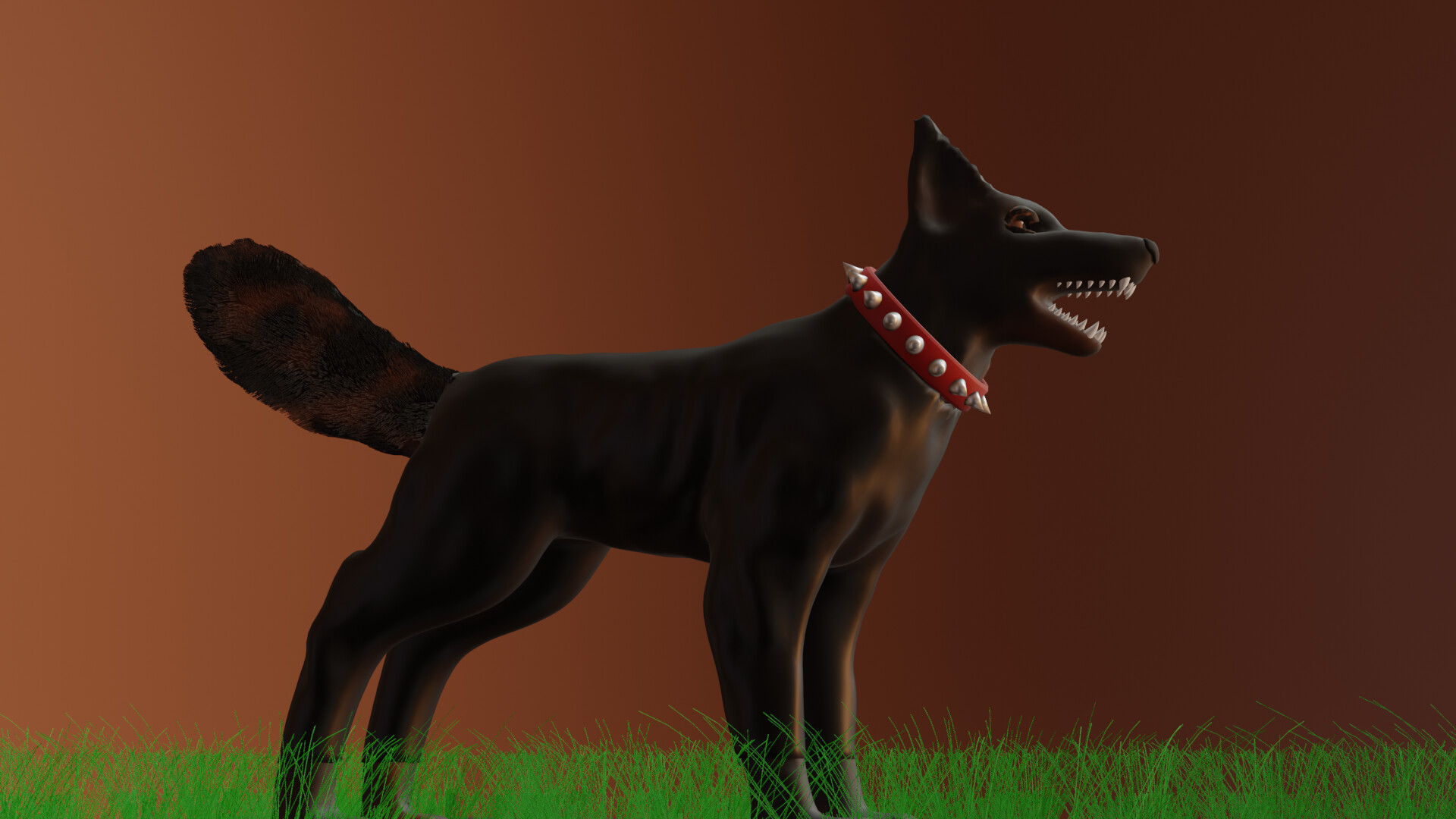 ArtStation - 3D Dog model created