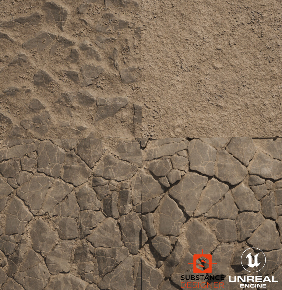 ArtStation - desert_stone_tile
