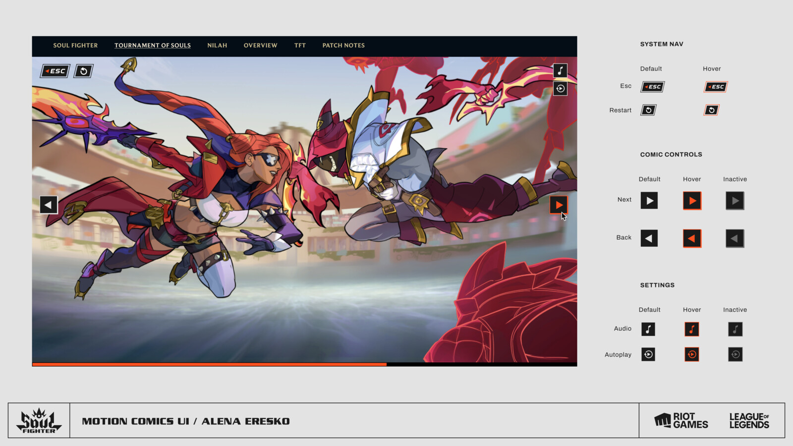 Sharon Chun - Soul Fighter UI - League of Legends | Part 1