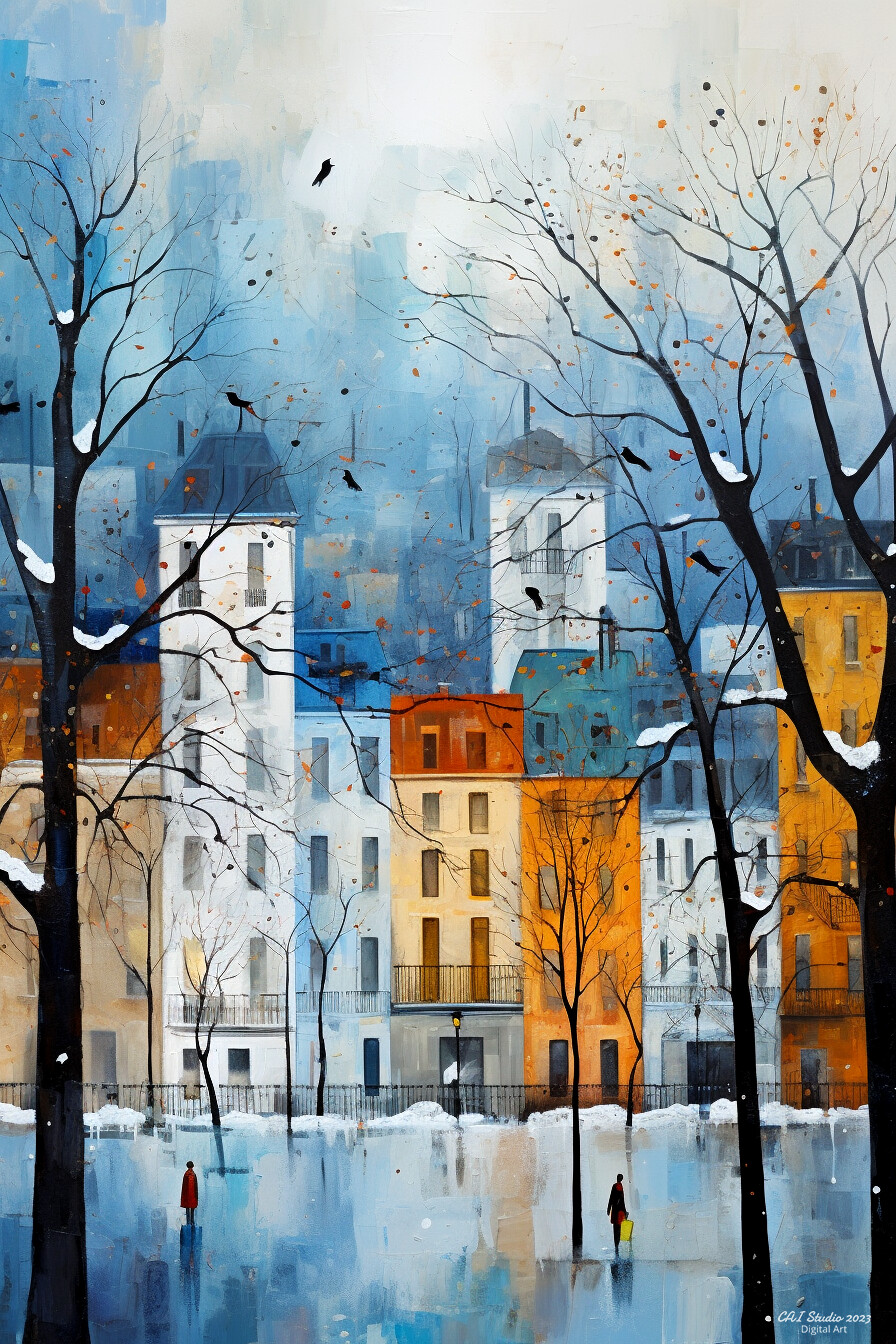 ArtStation - Winter in the city