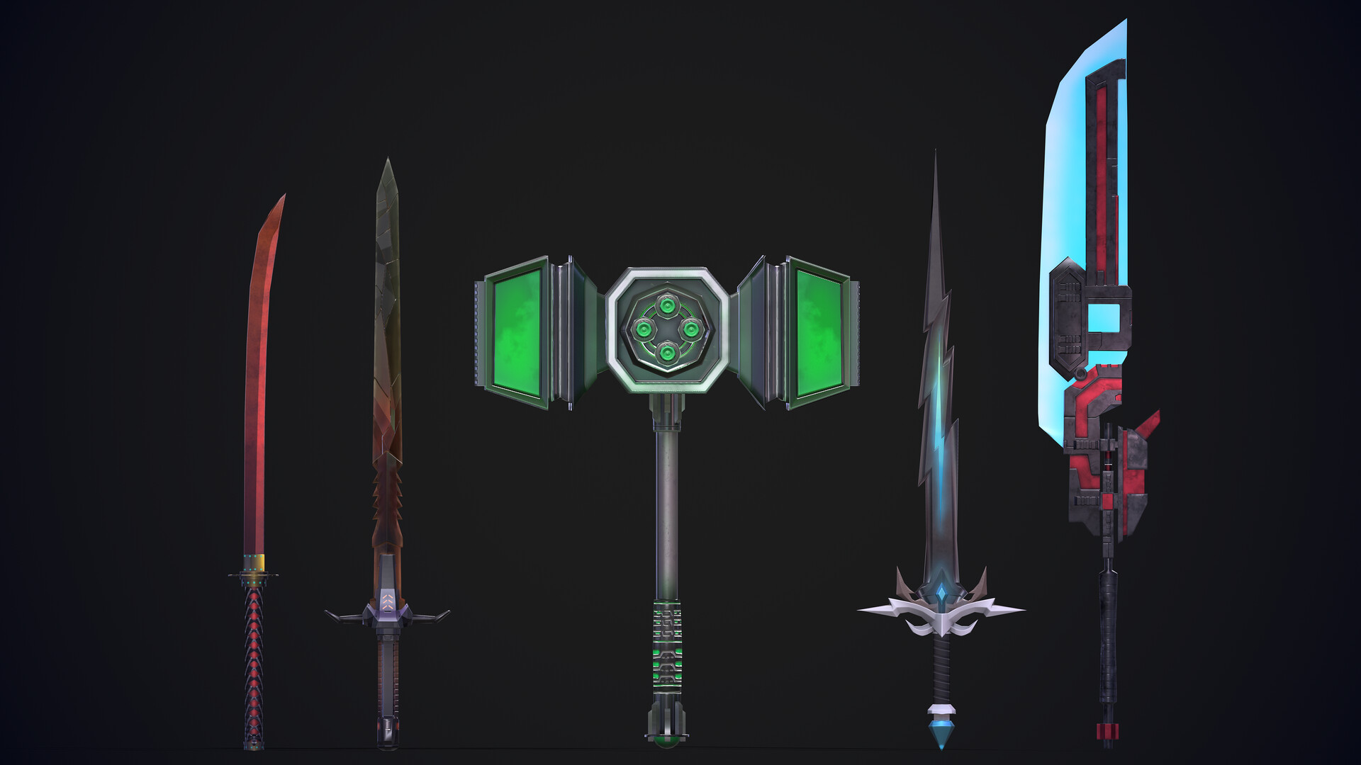 ArtStation - Swords sci-fi