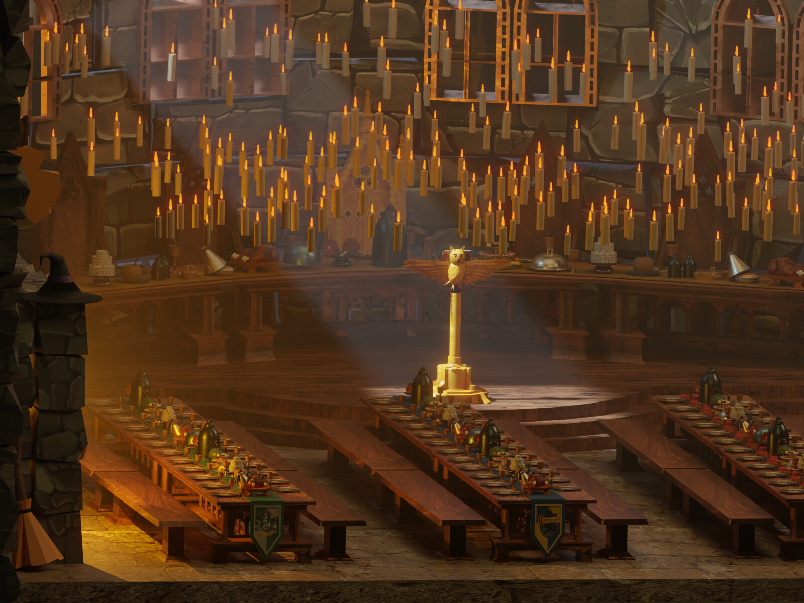 ArtStation - Great Hall of Hogwarts