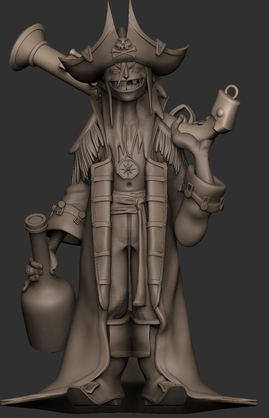 ArtStation - Black sea pirate miniature