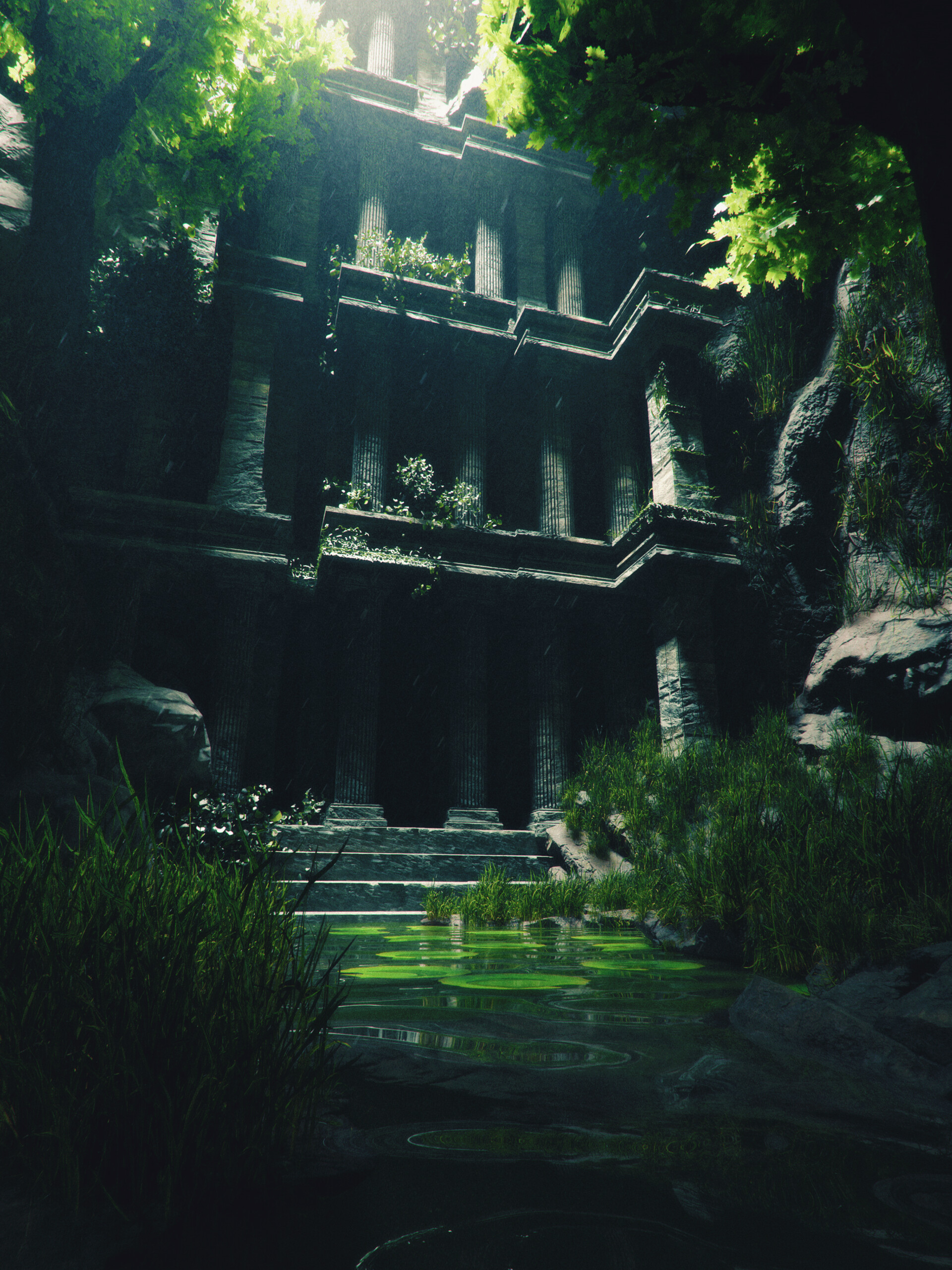 ArtStation - Cave Temple