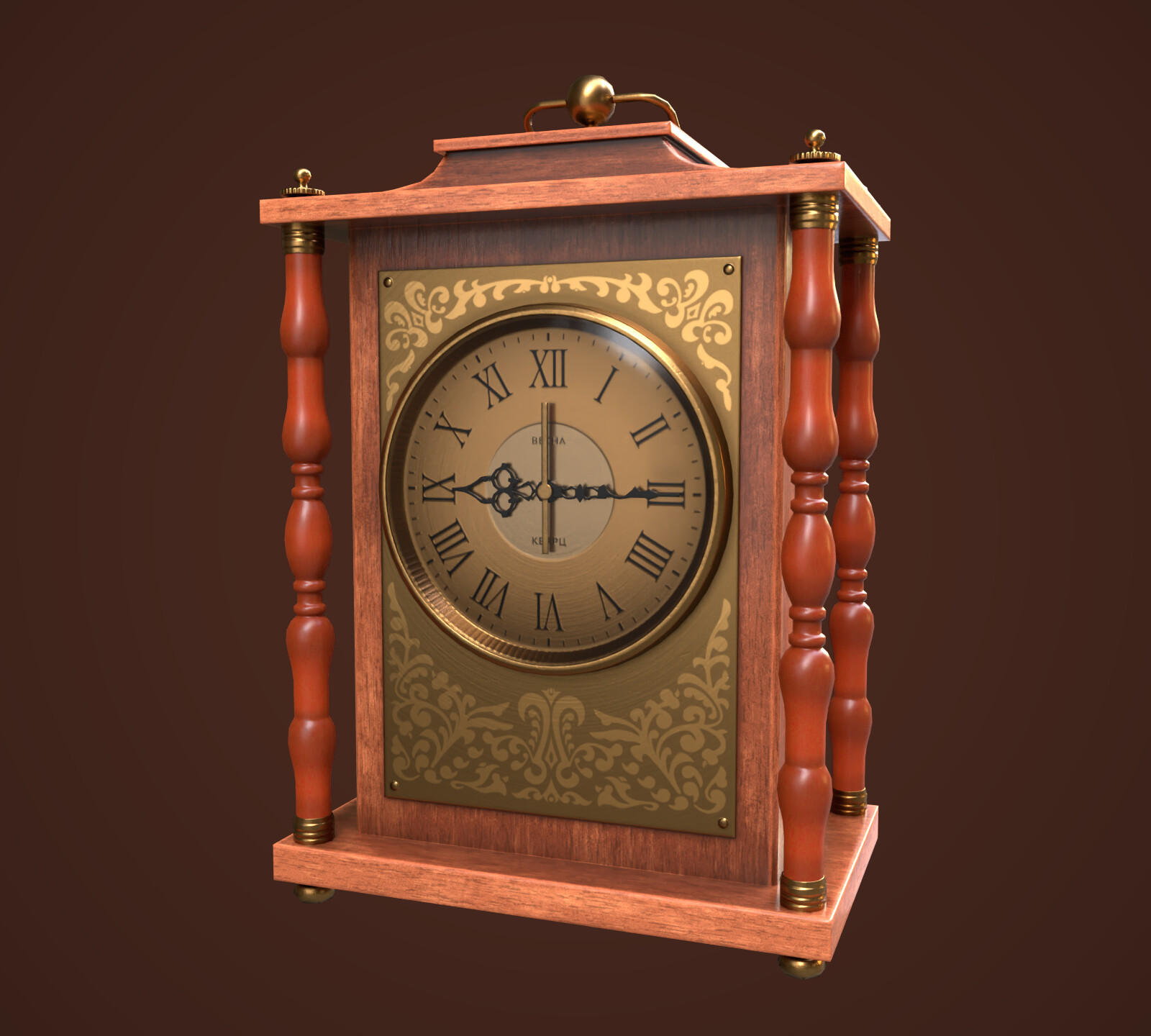 ArtStation - Table clock "Vesna"