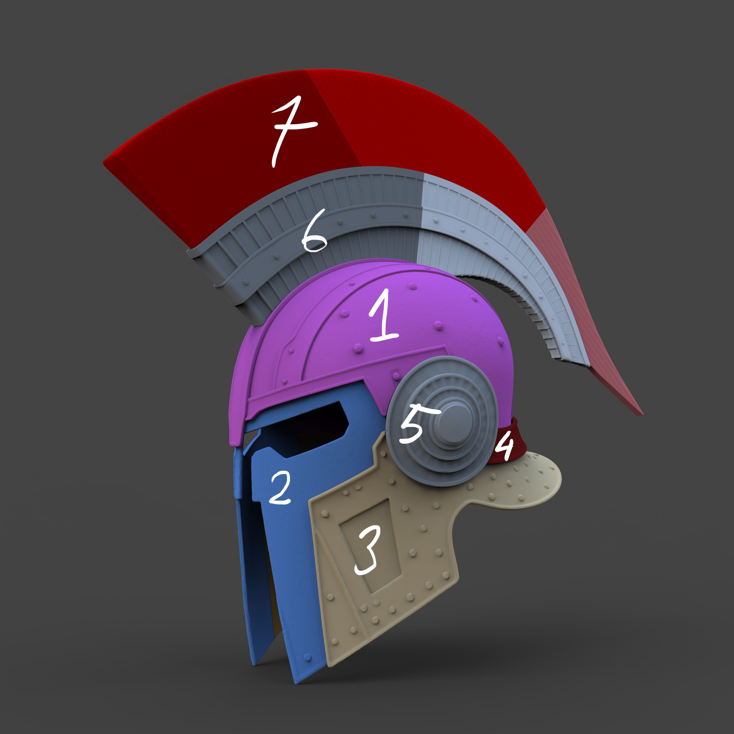 Spartan Helmet G2 - 3D Printing - Buy Royalty Free 3D model by Omassyx ...