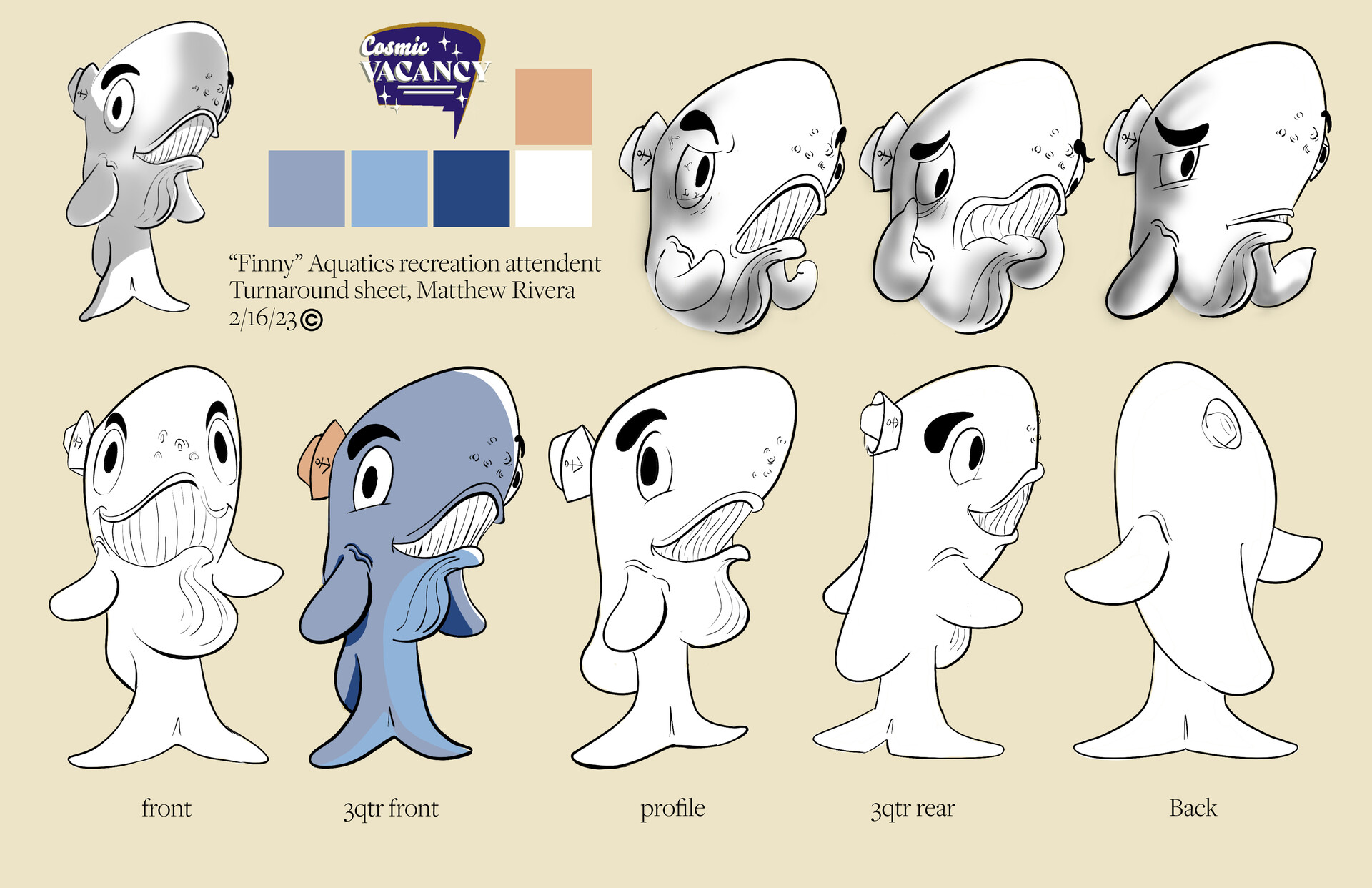 ArtStation - Finny Turnsheet and Emotes