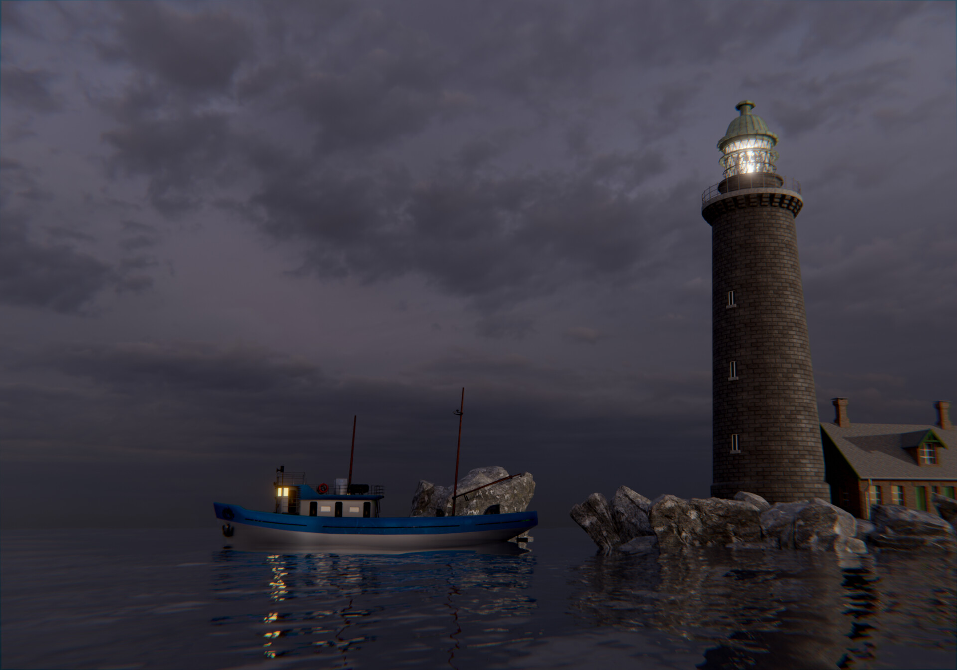 ArtStation - Danish Lighthouse