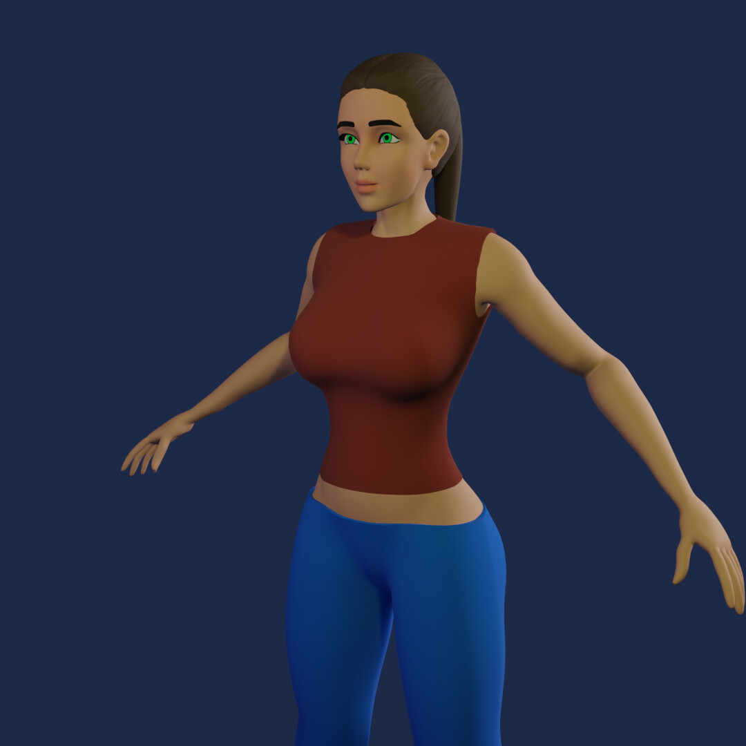 ArtStation - Female Farming Game Character