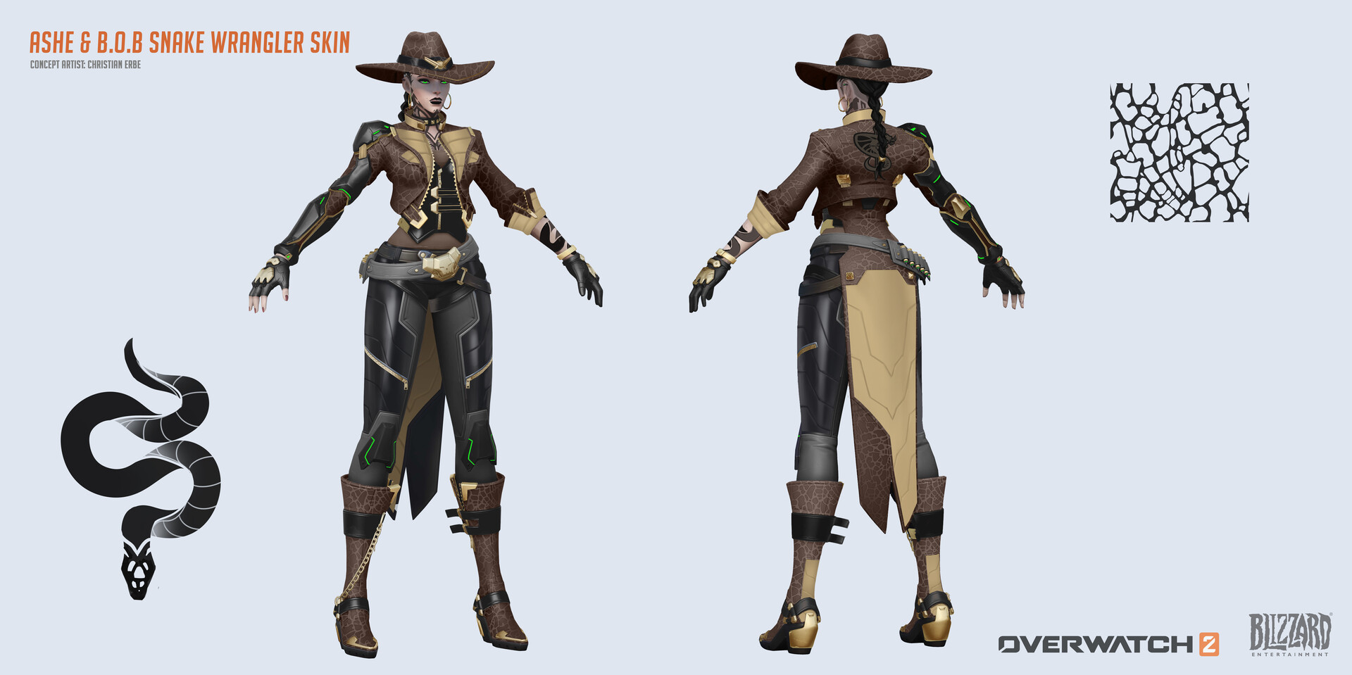 Christian Erbe - Ashe & B.O.B Snake Wrangler Skin Concept