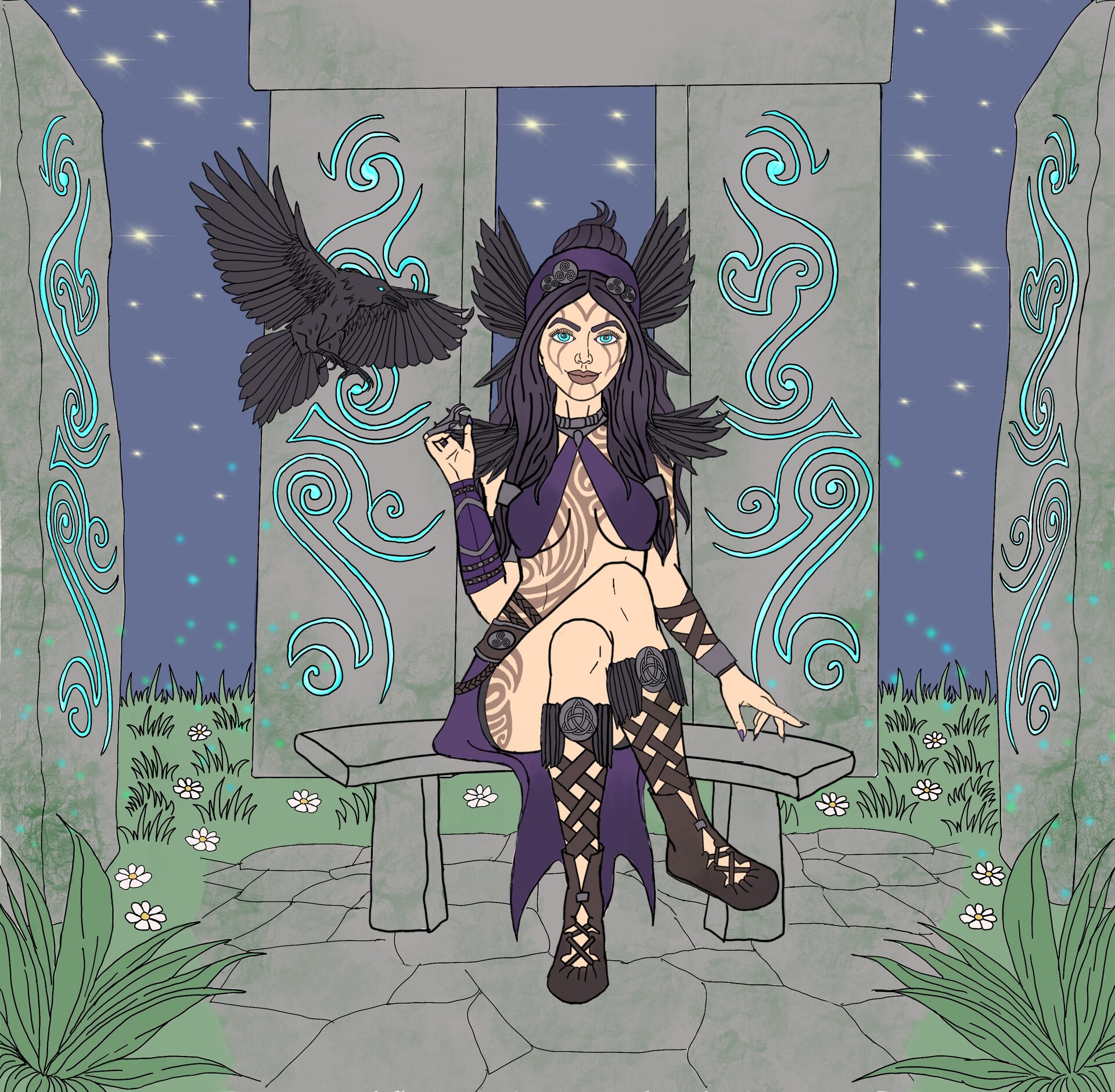 ArtStation - The Phantom Queen, My fan art illustration of The Morrigan.