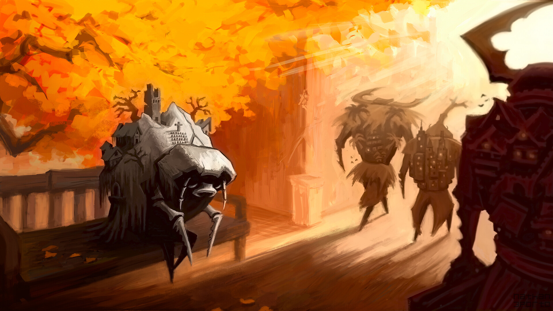 ArtStation - Illustration: Godrick, the guardian of the forgotten realm