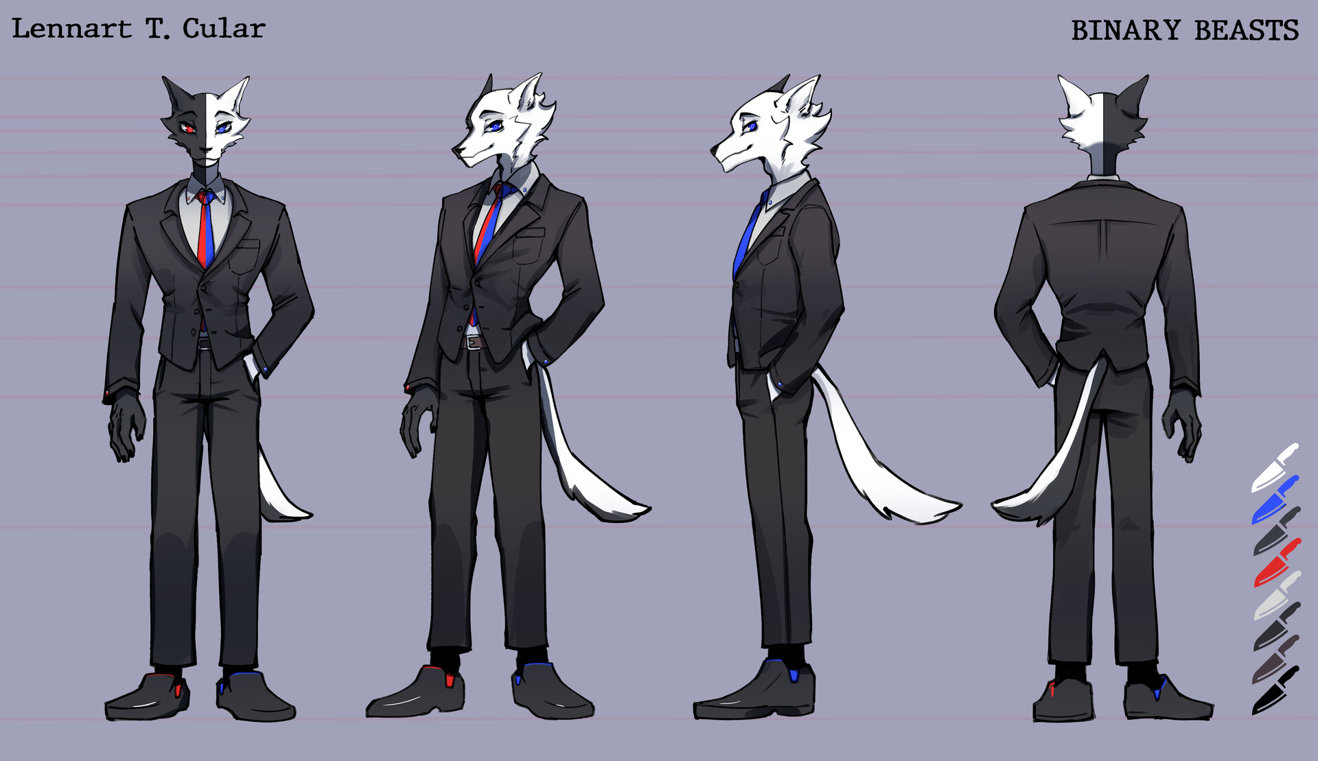 Ng Jing Wen - Binary Beasts (Character Design)