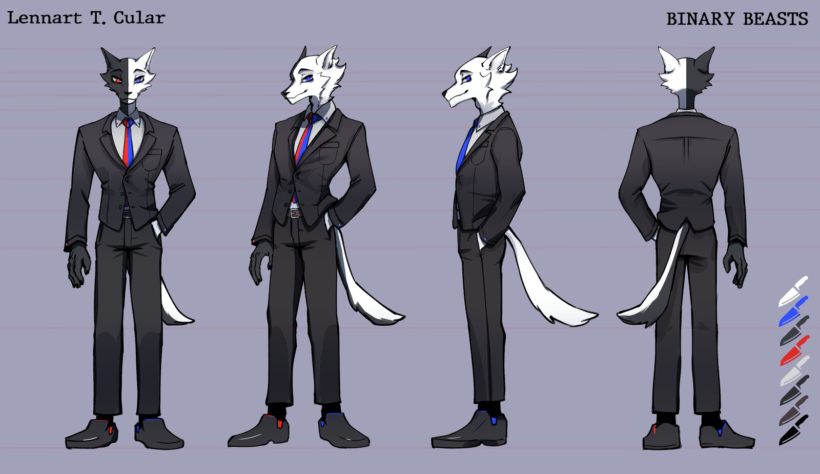 Ng Jing Wen - Binary Beasts (Character Design)