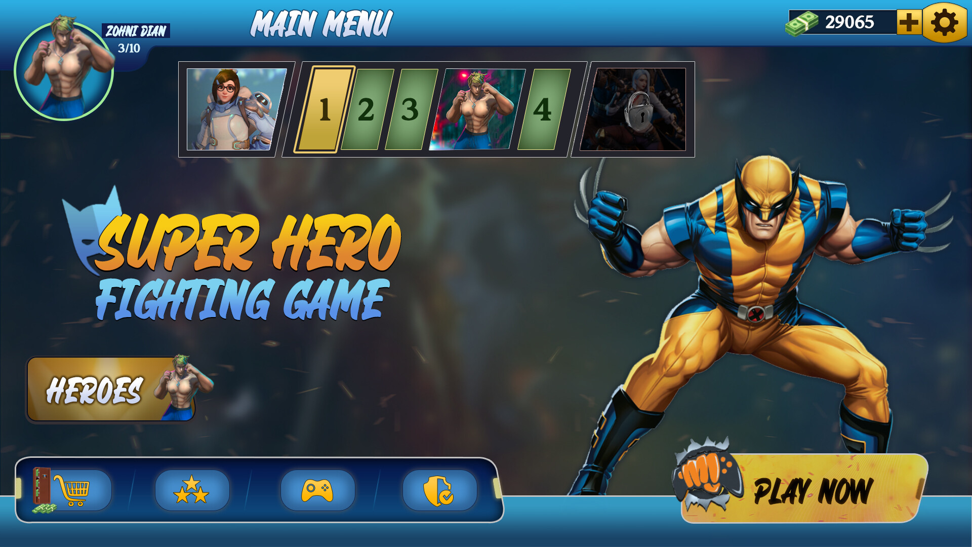 ArtStation - Super Hero Game UI/UX