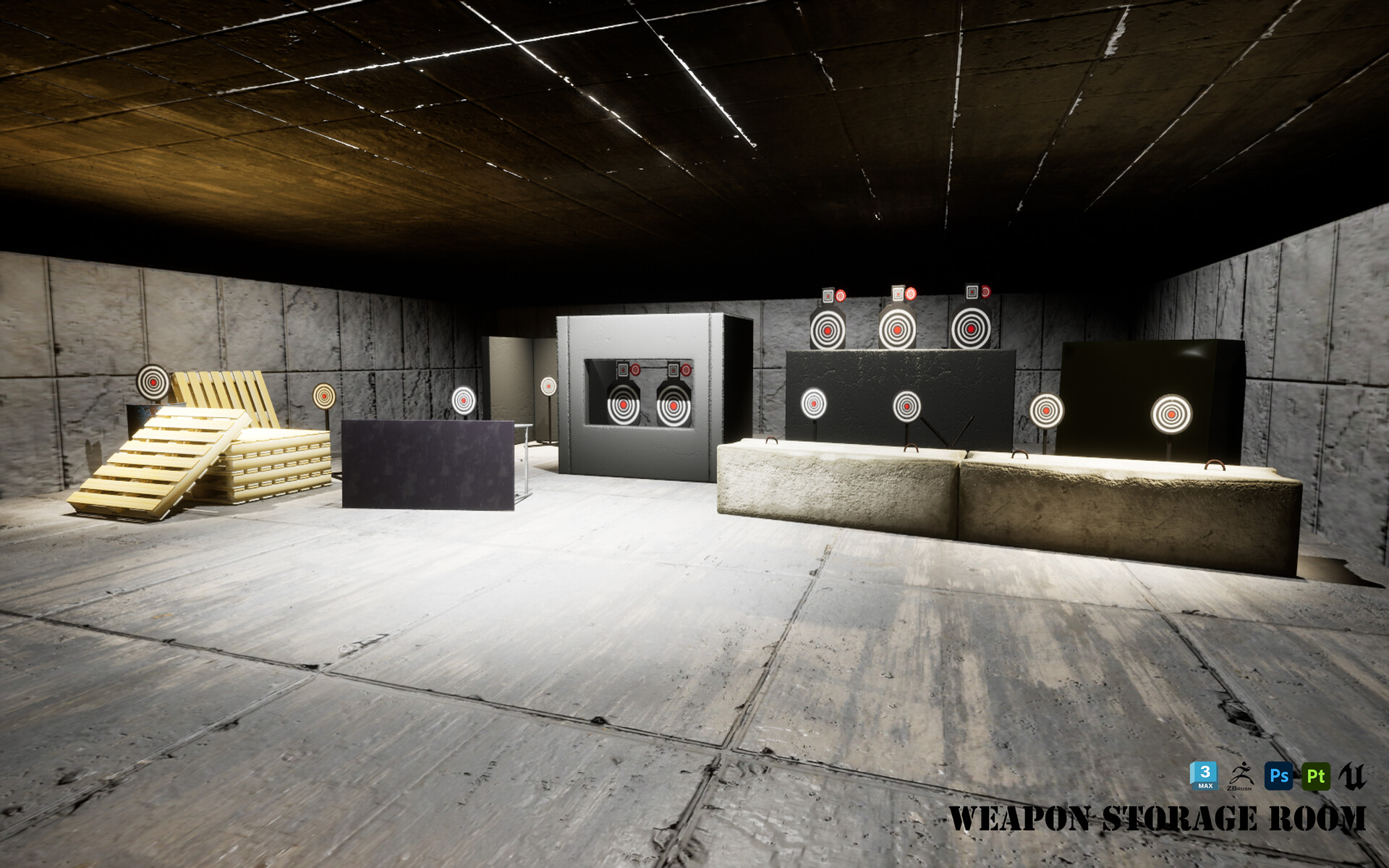 ArtStation - Weapon Storage Room