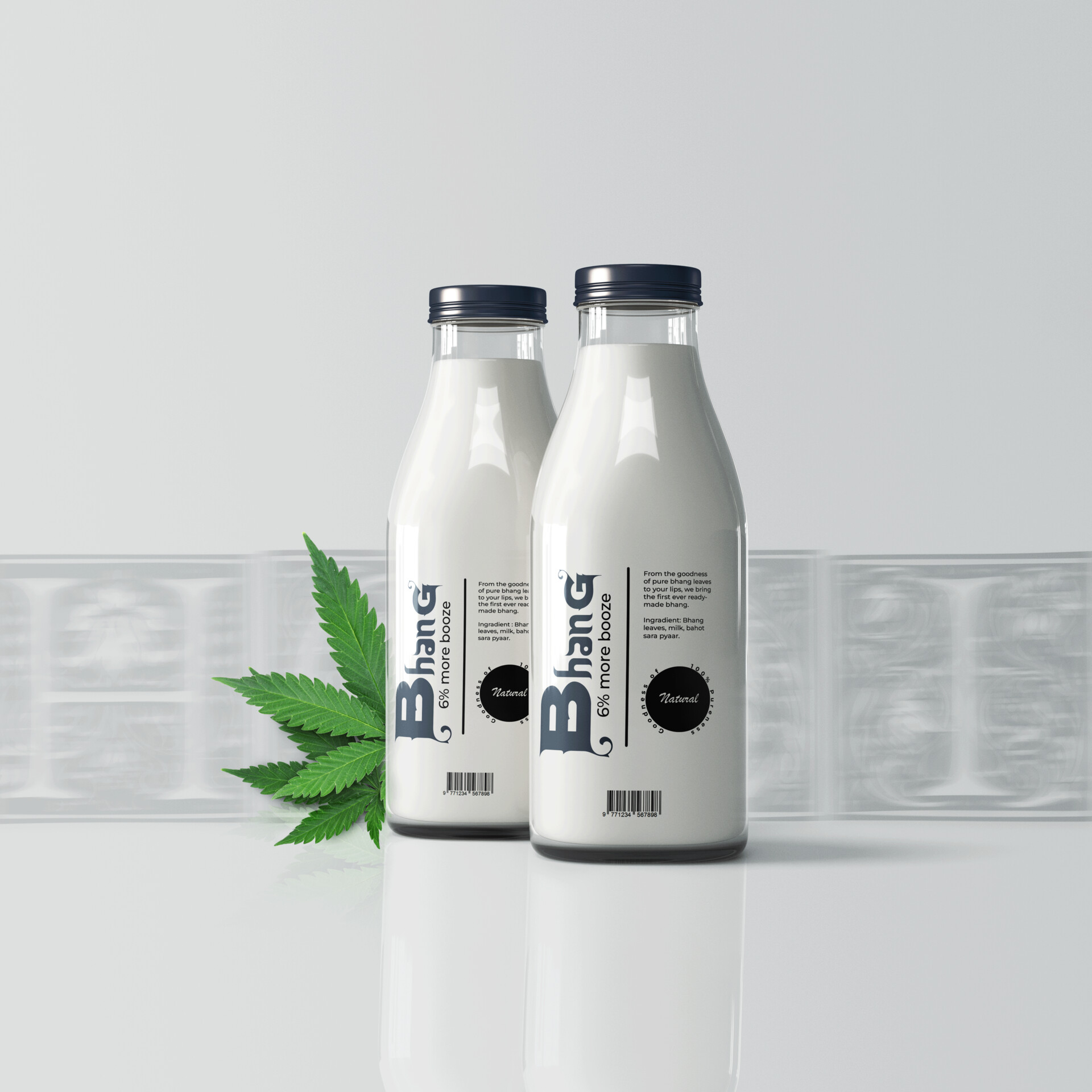 ArtStation - Mockup - "Bhang"(Bottle)