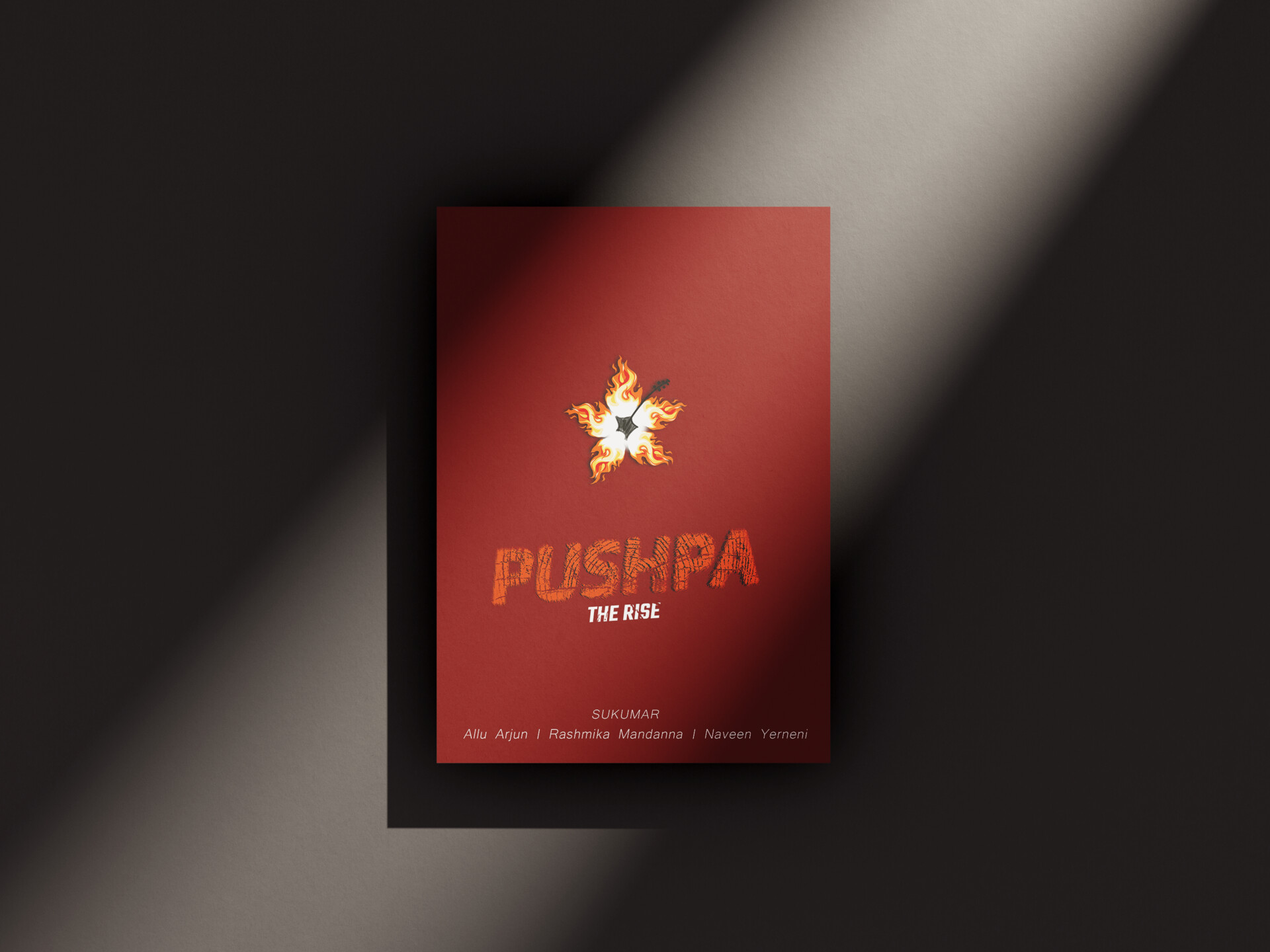 ArtStation - Minimal movie poster - "Pushpa"