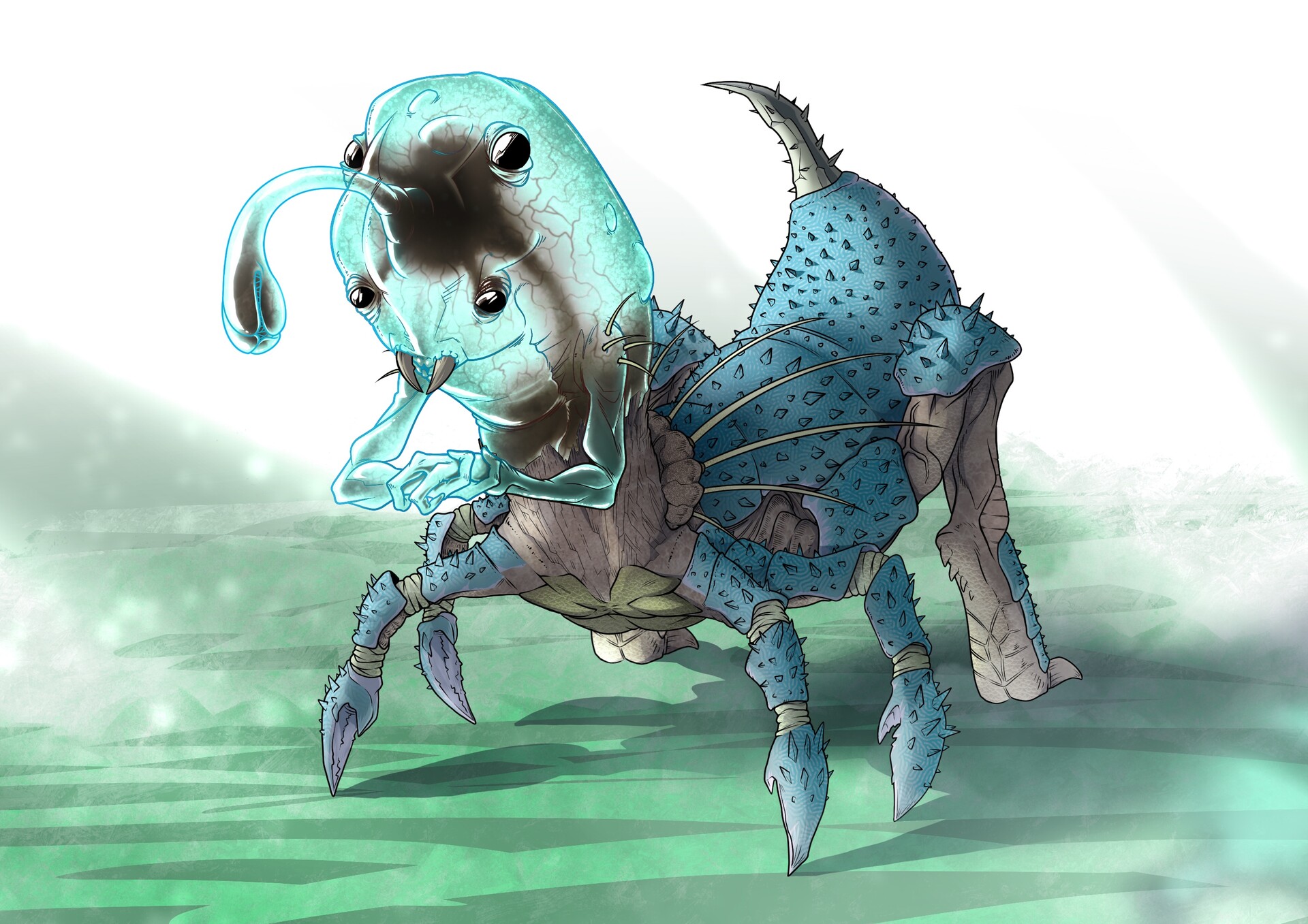 ArtStation - Jelly-brain insectoid - Creature concept.